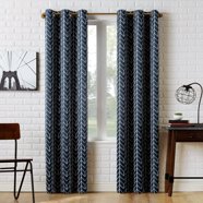 Sun Zero Eldon Trellis Print Blackout Grommet Curtain Panel, 40"x63 ...