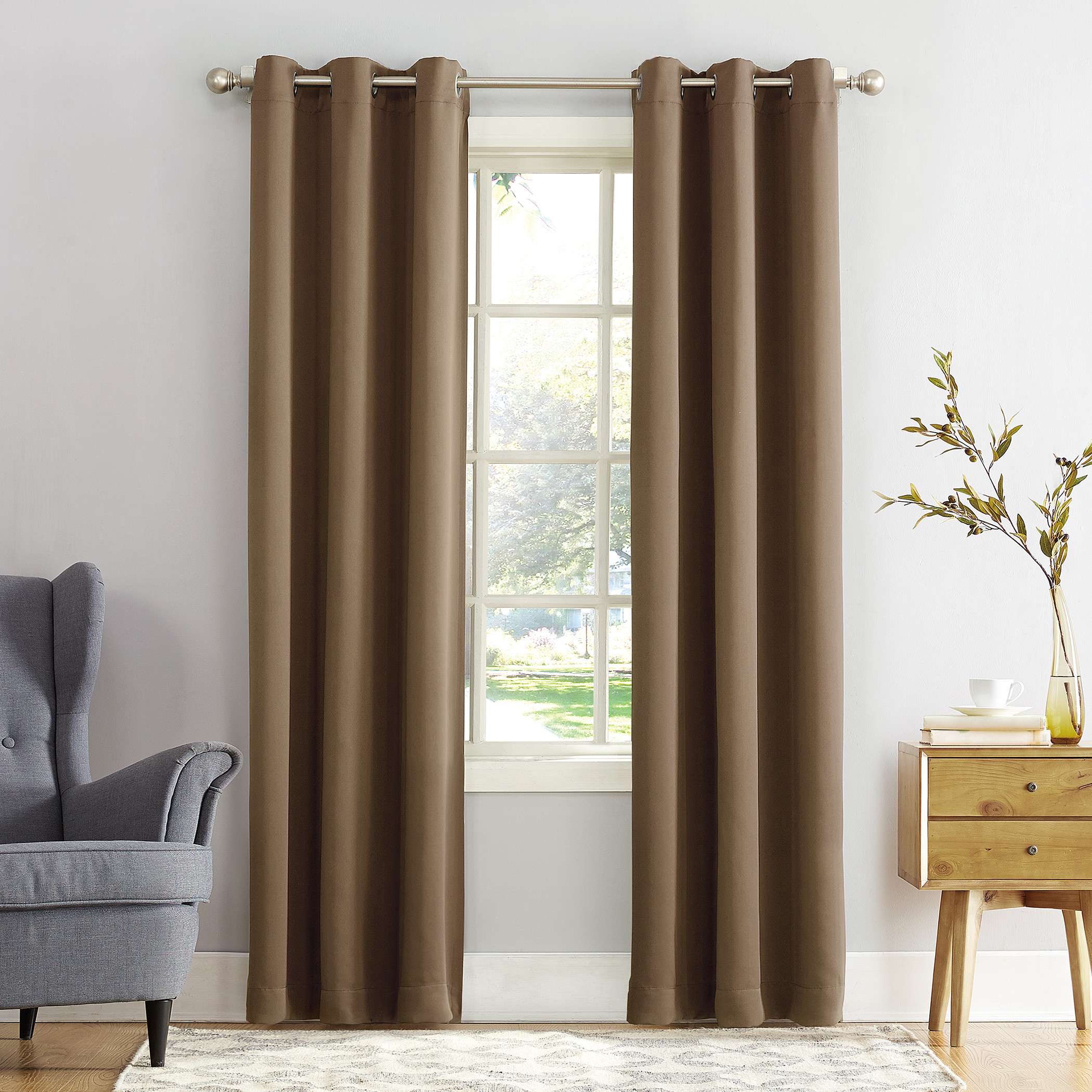 Better Homes and Gardens Simon Easy Hang Grommet Window Panel - Walmart.com