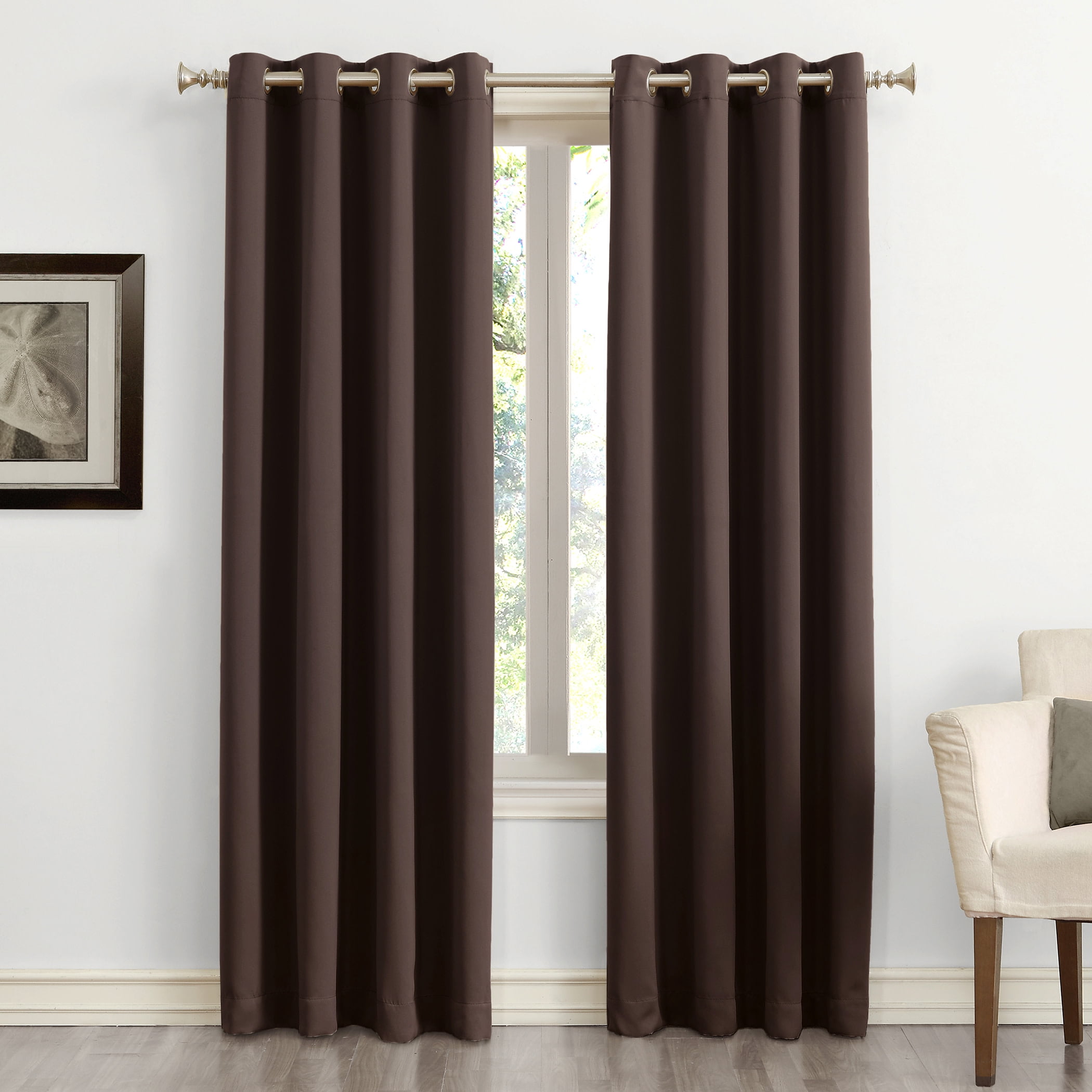 Sun Zero Nolan Blackout Curtain Panel 54x63 - Walmart.com