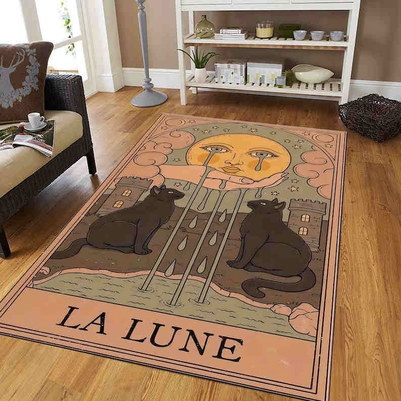 Sun and Moon Area Rug Light carpet or living room bedroom Mystical Moon ...