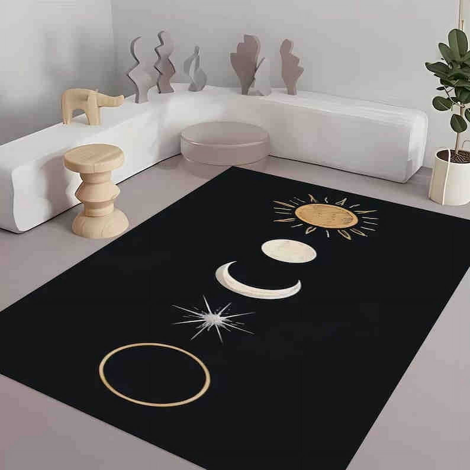 Sun and Moon Area Rug Light carpet or living room bedroom Mystical Moon ...
