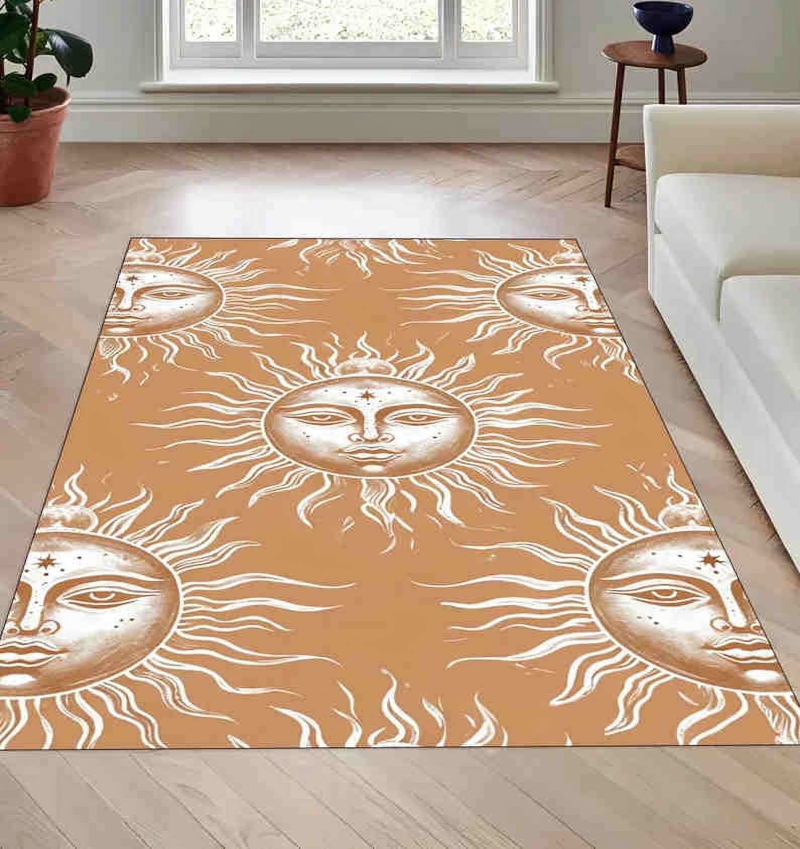 Sun and Moon Area Rug Light carpet or living room bedroom Mystical Moon ...