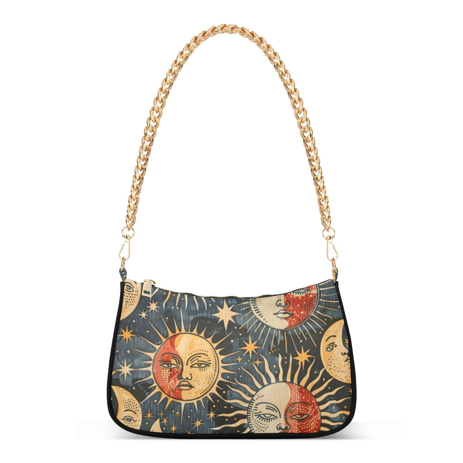 Sun and Moon FaceWomen Small Shoulder Bag Crossbody Tote Hobo Bags ...