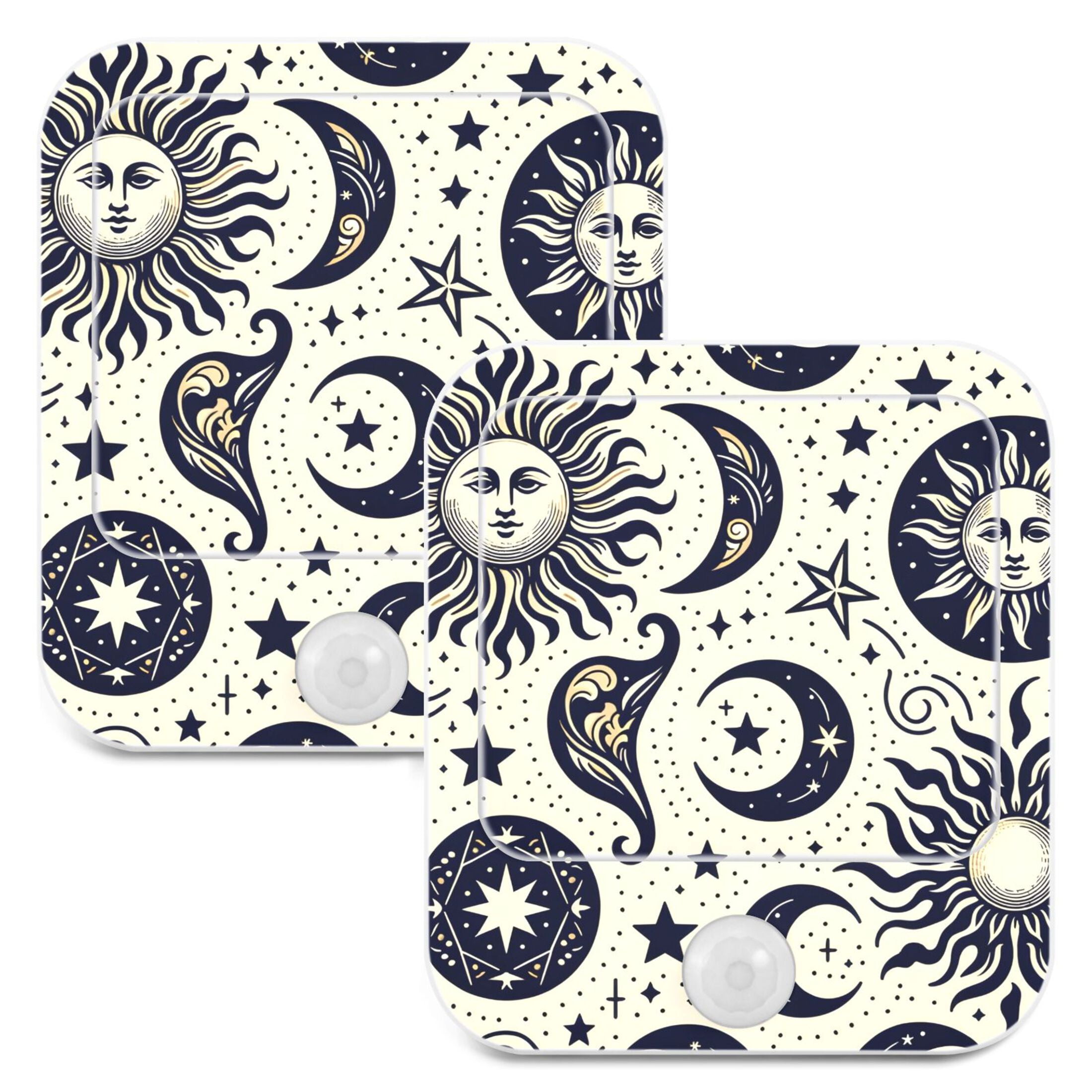 Sun and Moon Night Lights Plug into Wall LED with Auto Light Sensor ...