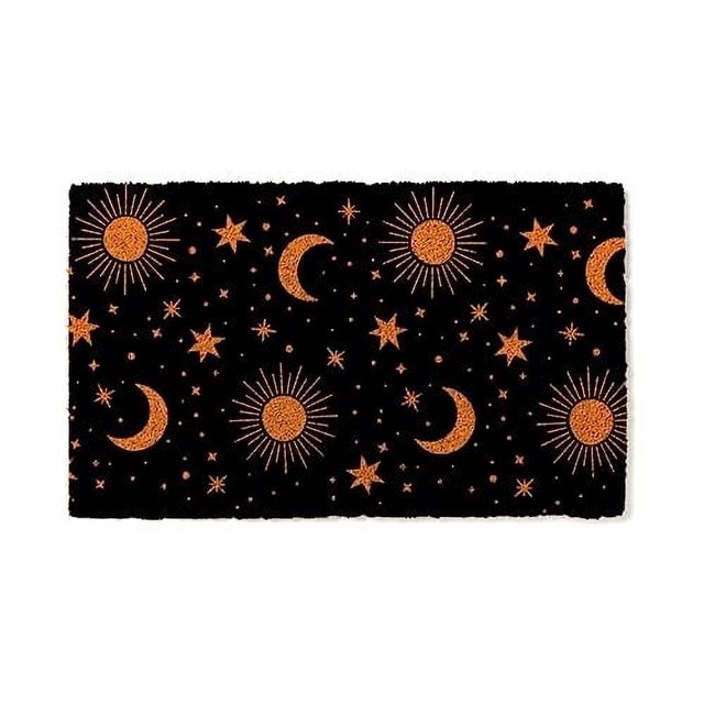 Sun and Moon Pattern Coir Door Mat - Walmart.com