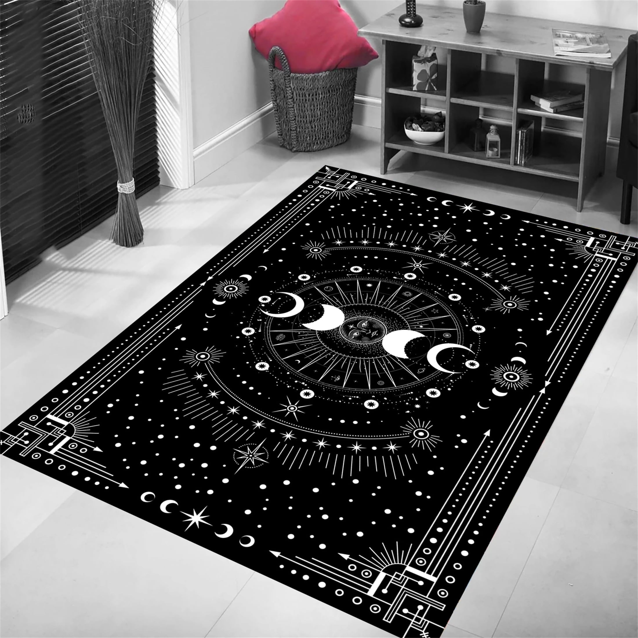 Sun and Moon Rug Boho Celestial Area Rugs for Bedroom,5'x7' Non-Slip ...