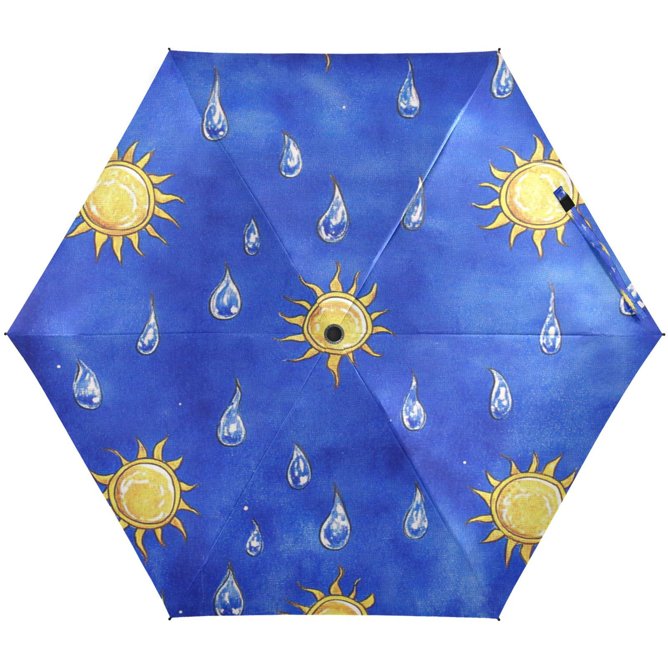 Sun and Raindrops Umbrellas for Sun Auto Open Close UV50+ Waterproof 5 ...