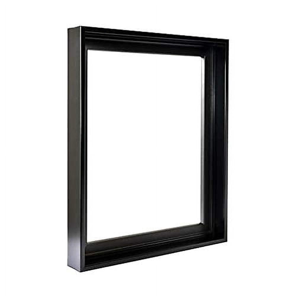 Sun belt Black Floater Picture Frame 1 3/8" Deep, for 3/4" Canvas ...
