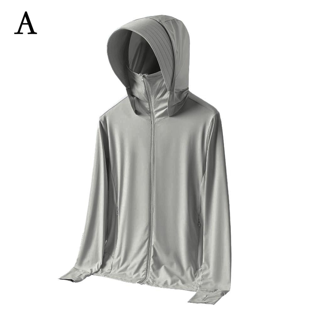 Sun-proof Clothing Fishing Clothing UPF 50+ Sun-proof Hiking Removable ...