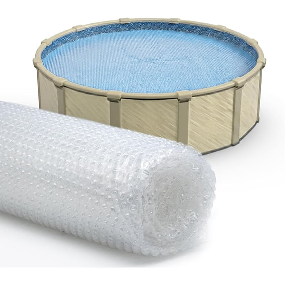 Sun2Solar 24' Round Solar Pool Cover, 1200 Series, Clear, Reduces Heat ...