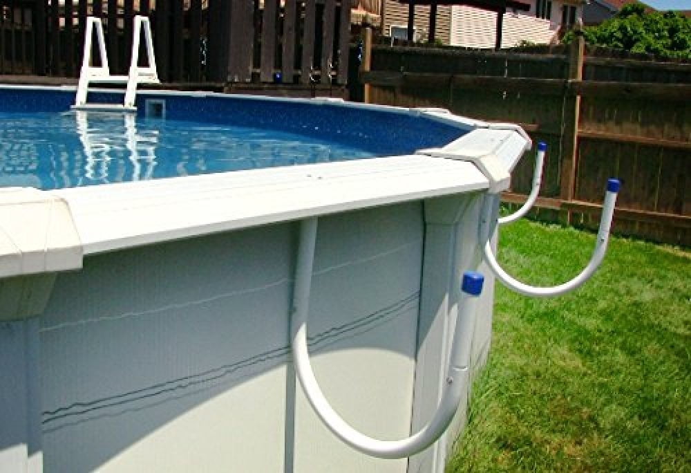 Sun2Solar Solar Cover Holder, Above Ground Pool Storage, 5 Hooks, Easy ...