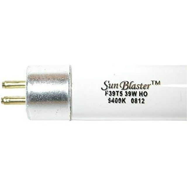 SunBlaster 6400K T5HO 39W T5 Mini Bi-Pin Fluorescent Plant Light Bulb ...