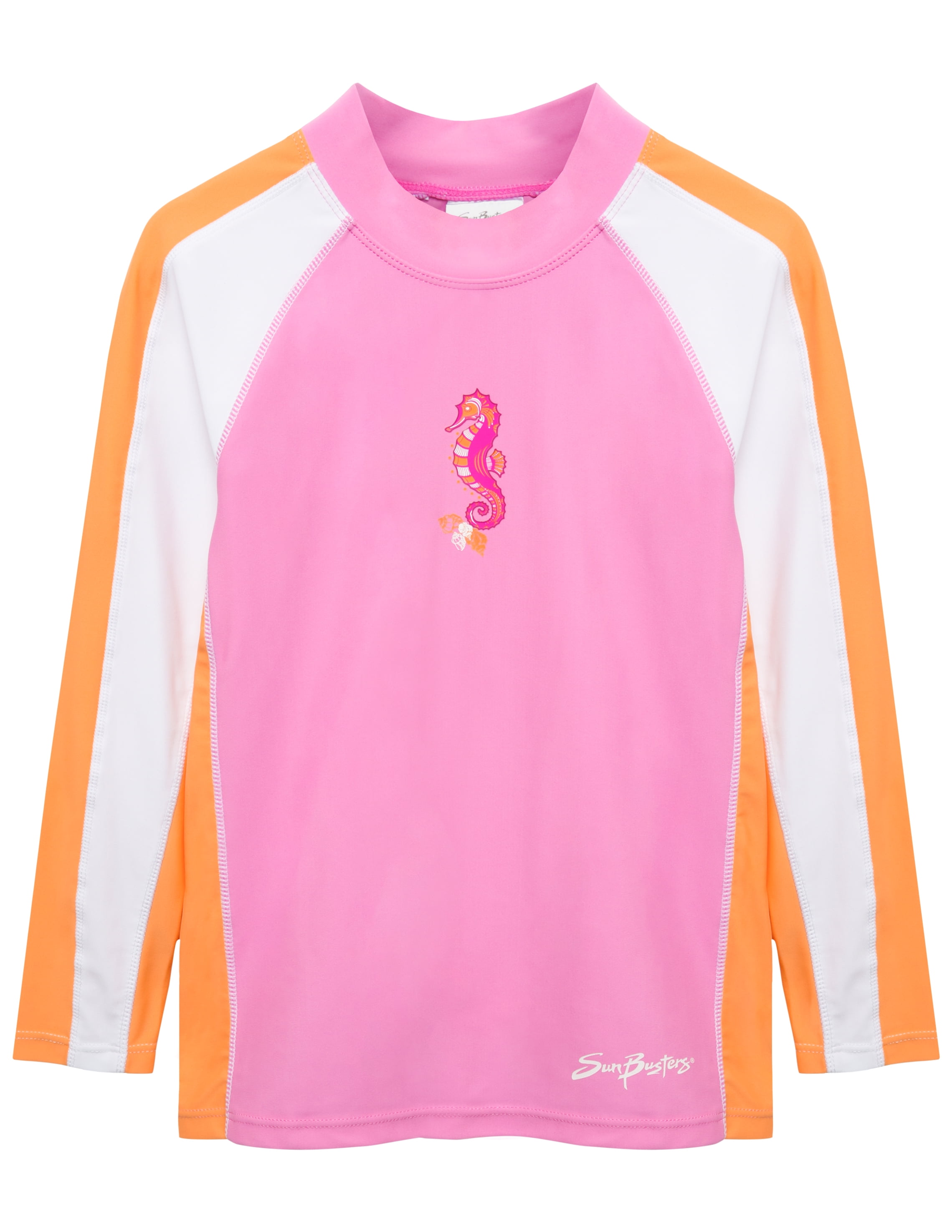SunBusters Girls L/S Rash Guard(UPF 50+), Pink Bloom, 2/3 yrs - Walmart.com