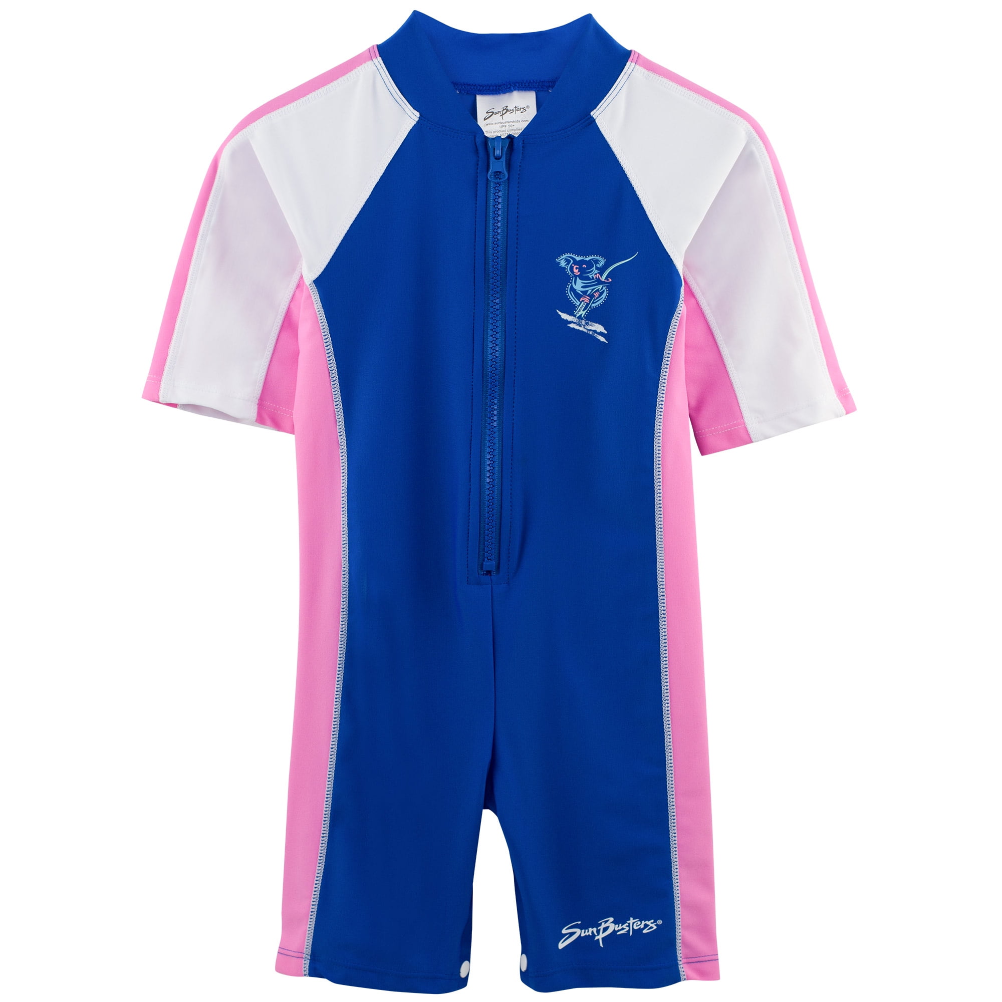 SunBusters Girls S/S Sunsuit(UPF 50+), Buttercup, 12/18 mos - Walmart.com