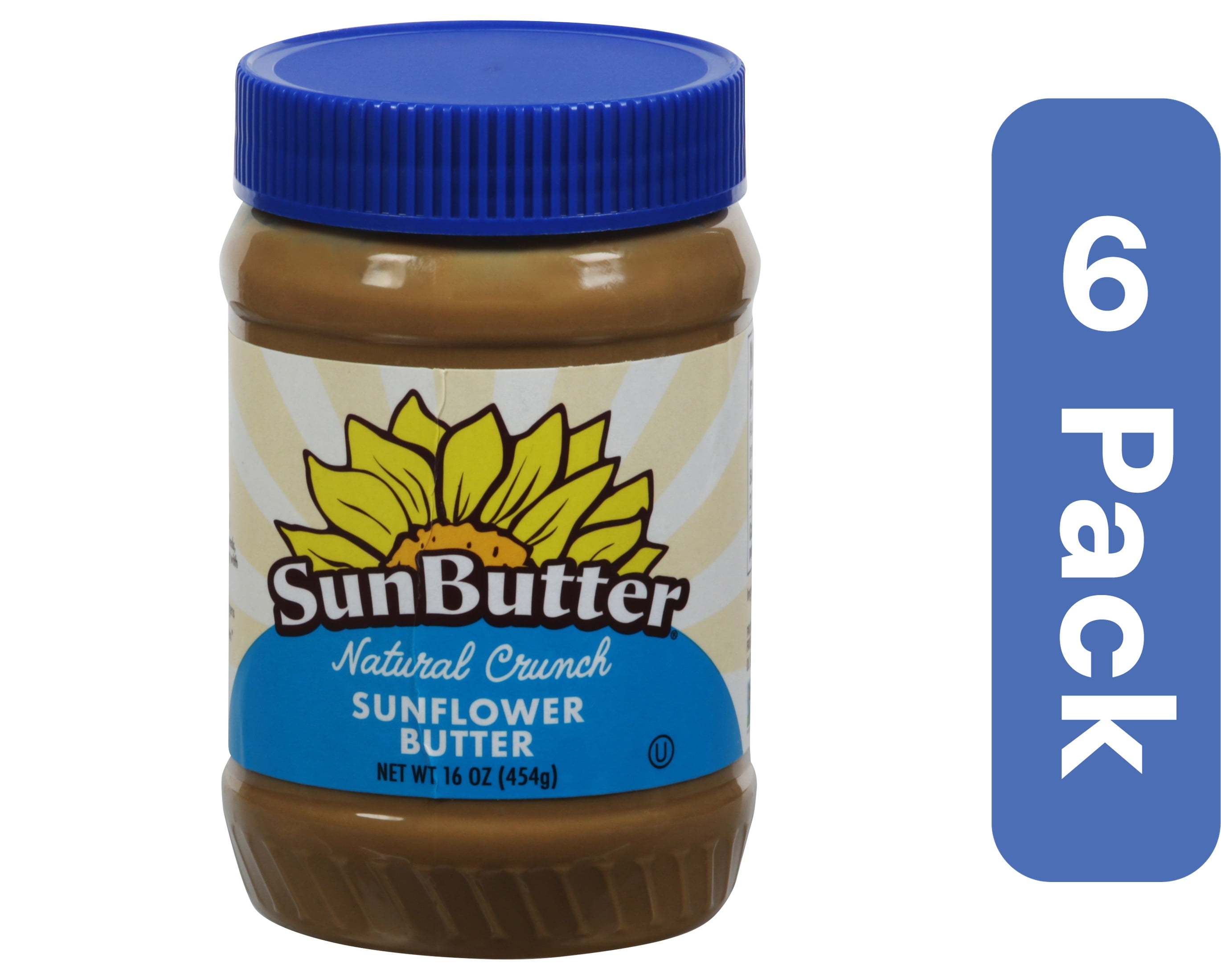 SunButter Natural Nut Butter Sunflower Crunchy 16 oz (Pack Of 6 ...