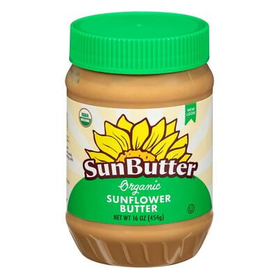SunButter Natural Peanut Butter Sunflower Natural Organic 16 oz (Pack ...