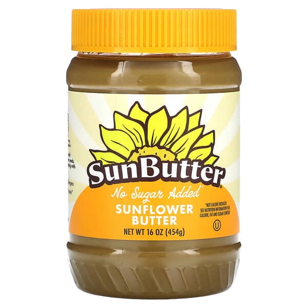 SunButter, Sunflower Butter, No Sugar Added, 16 oz Pack of 2 - Walmart.com