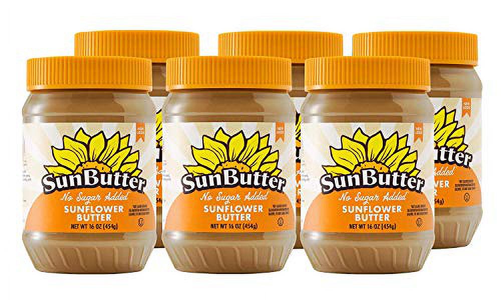 SunButter Sunflower Butter No Sugar Added Alternative to Peanut Butter ...