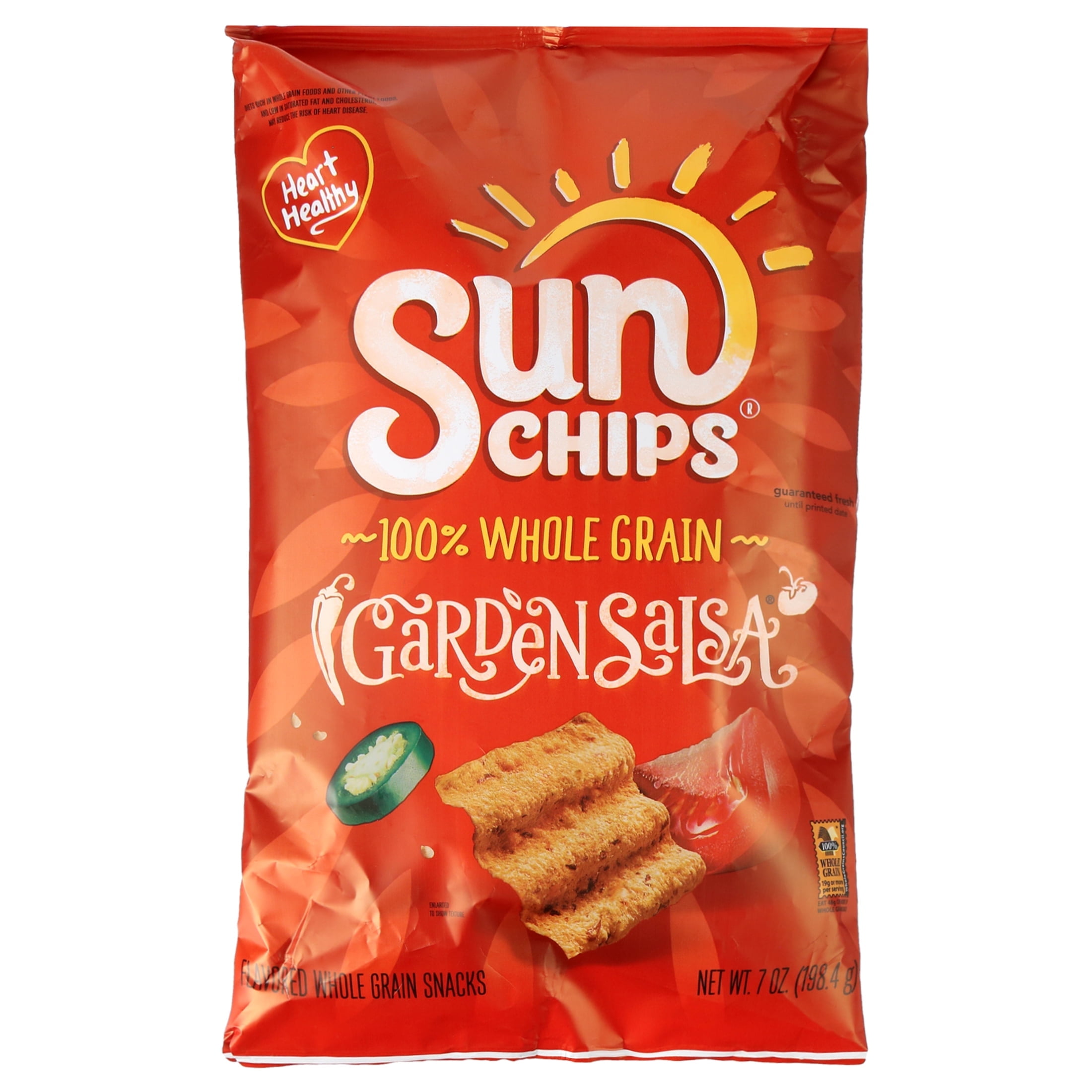 SunChips Garden Salsa Whole Grain Snacks, 7 oz Bag - Walmart.com
