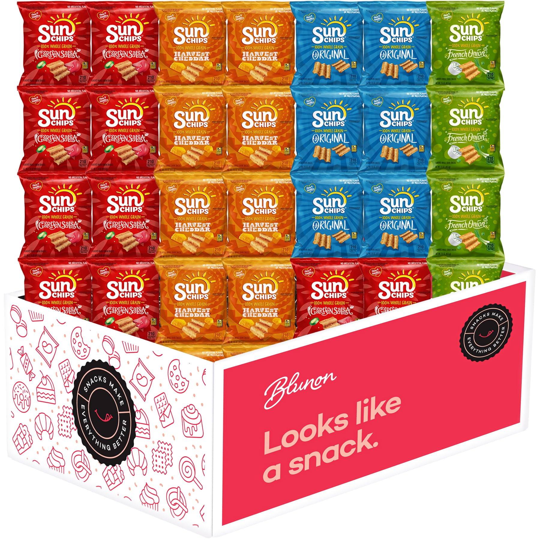 SunChips Variety Pack - SSF20 Multi-Grain Snack Bag Healthy Assortment ...