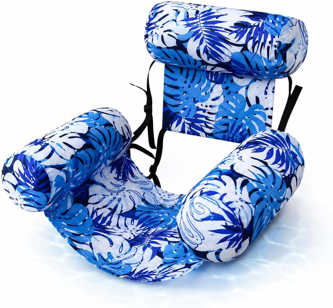 SunDrift Inflatable Pool Lounge Chair, Inflatable Floating Chairs for ...