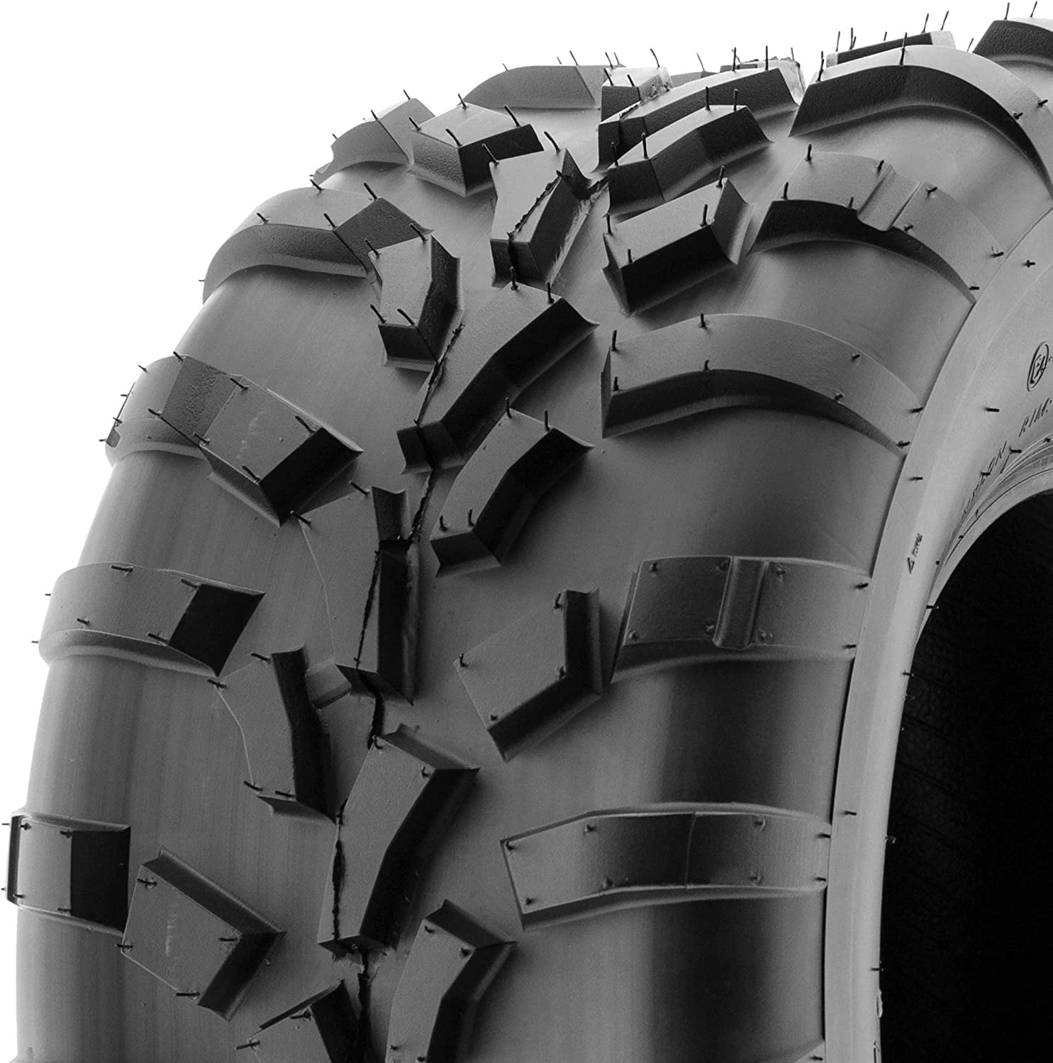 SunF 25x10-12 (25x10x12) ATV/UTV Off-Road Tire, 6PR, Directional Knobby ...