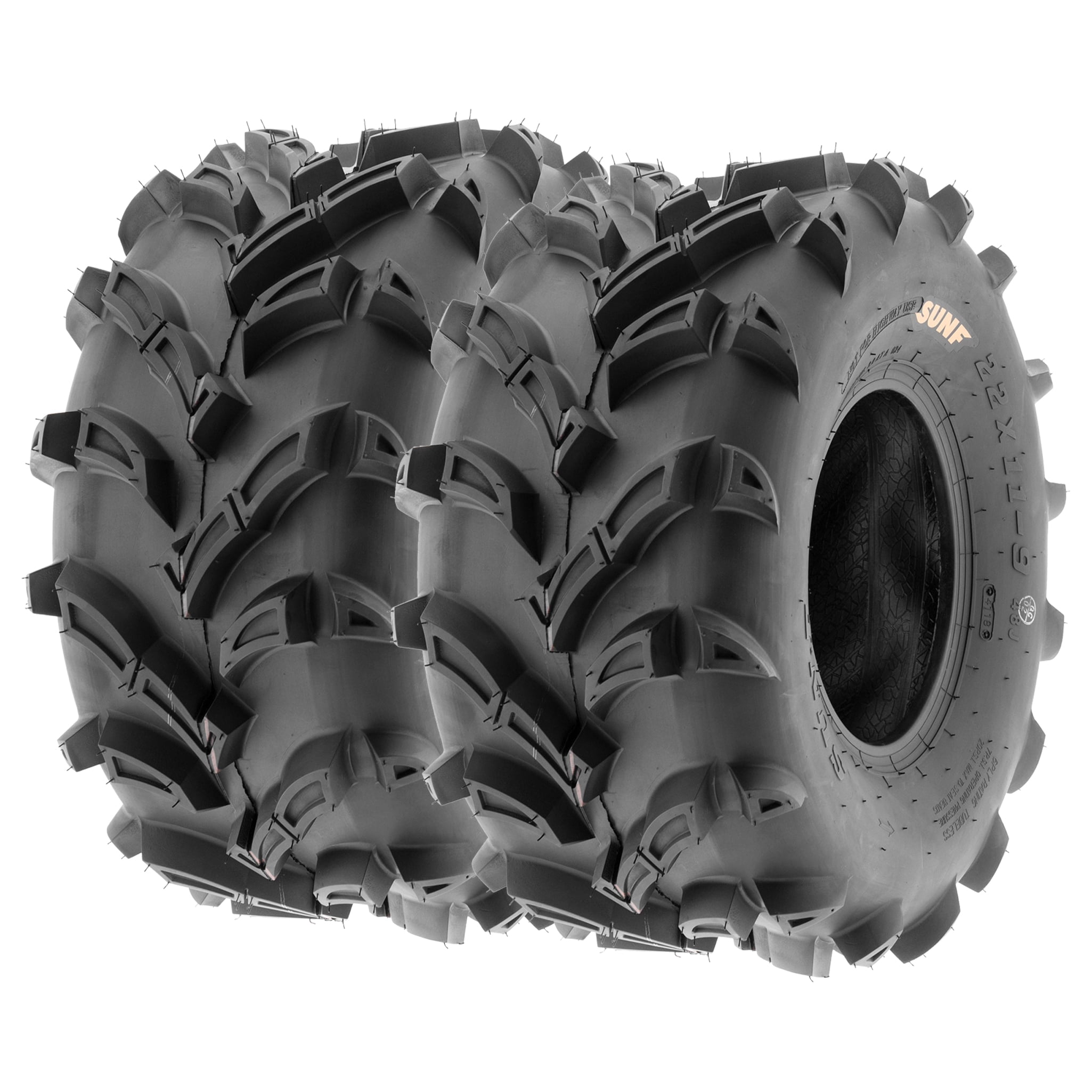 SunF All-Terrain Mud ATV Tires A024, 22x11-9, 6 PR, Pair of 2 - Walmart.com
