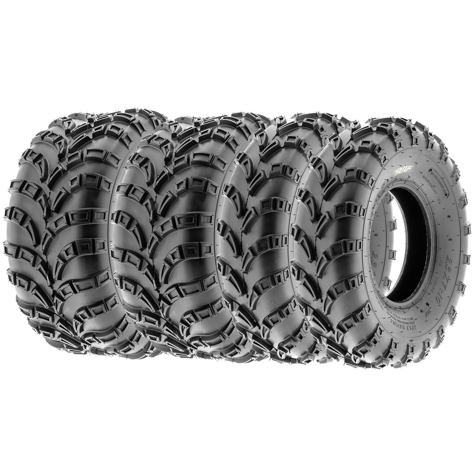 SunF All Terrain ATV UTV Mud Quad Tires 23x7-10 & 22x12-9 6 PR A028 ...