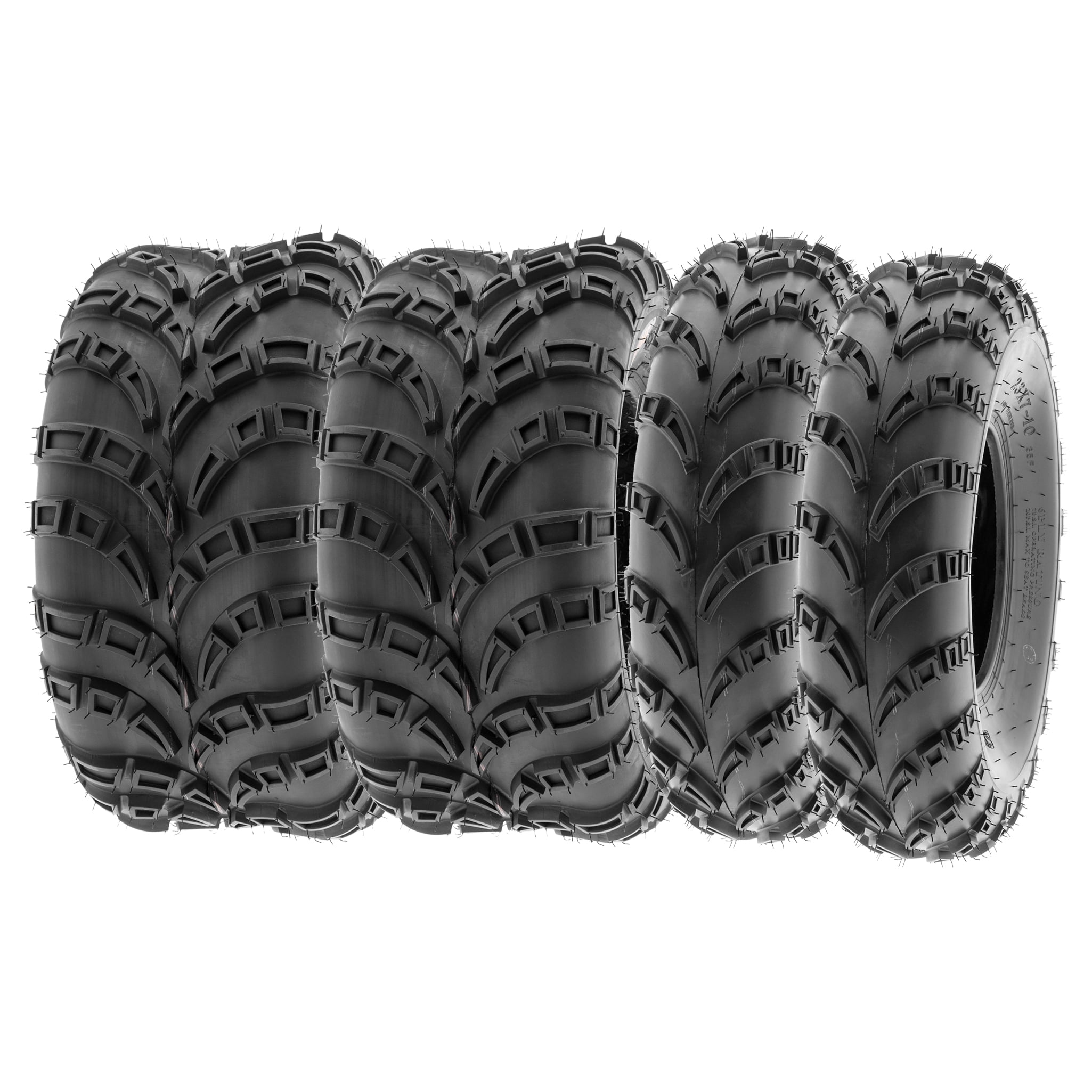 SunF ATV/UTV All Terrain Mud Quad Tire 23x7-10 & 23x10-10 6 PR Tubeless ...