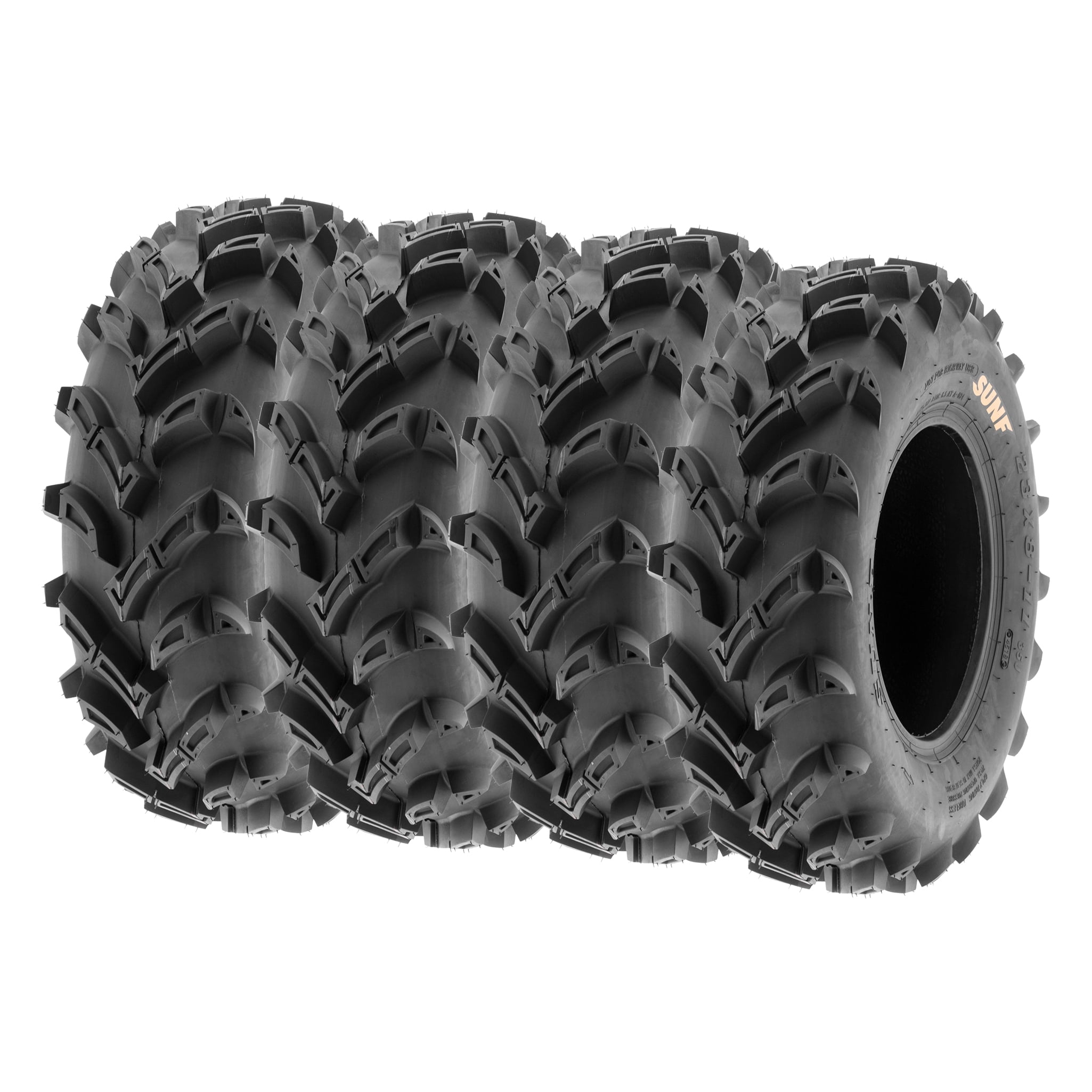 SunF All Terrain ATV UTV Mud Quad Tires 23x8-11 23x8x11 6 PR A024 (Set ...