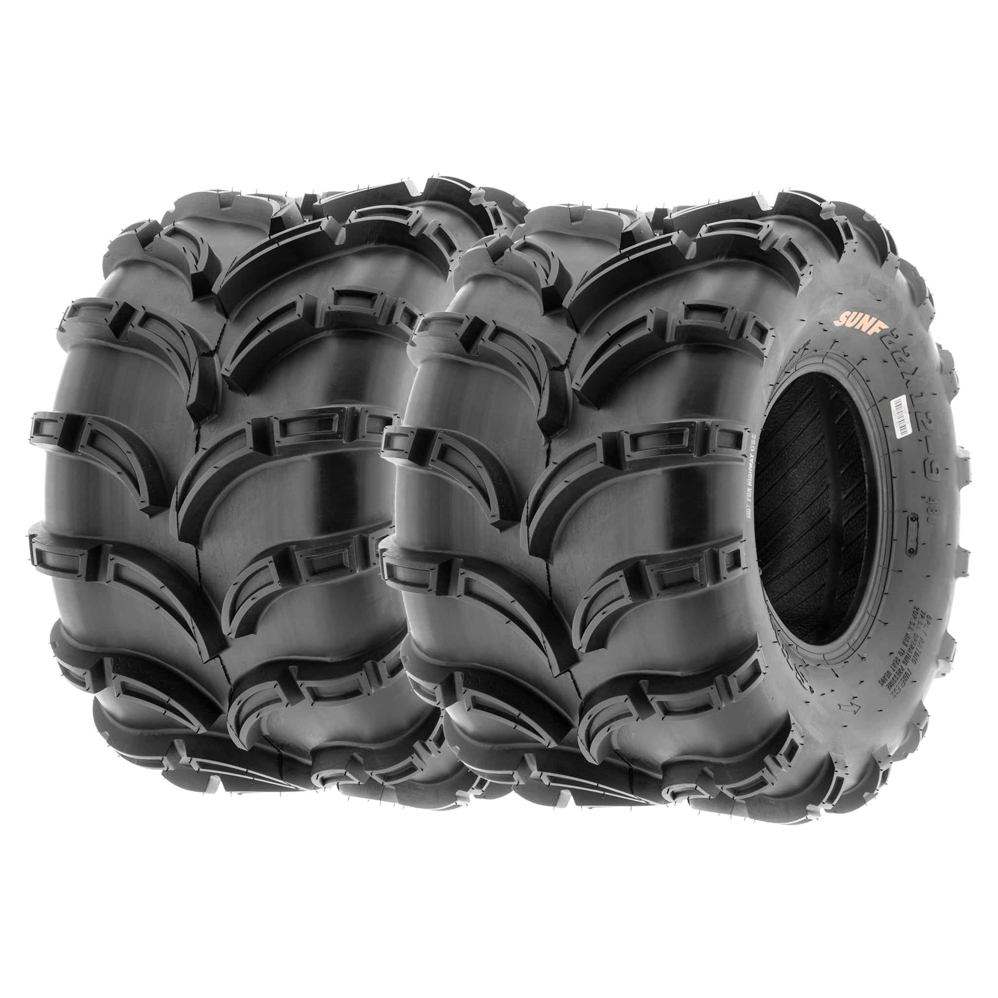 SunF All Terrain ATV UTV Mud Quad Tires 25x8-12 25x8x12 6PR A061 (Pair ...
