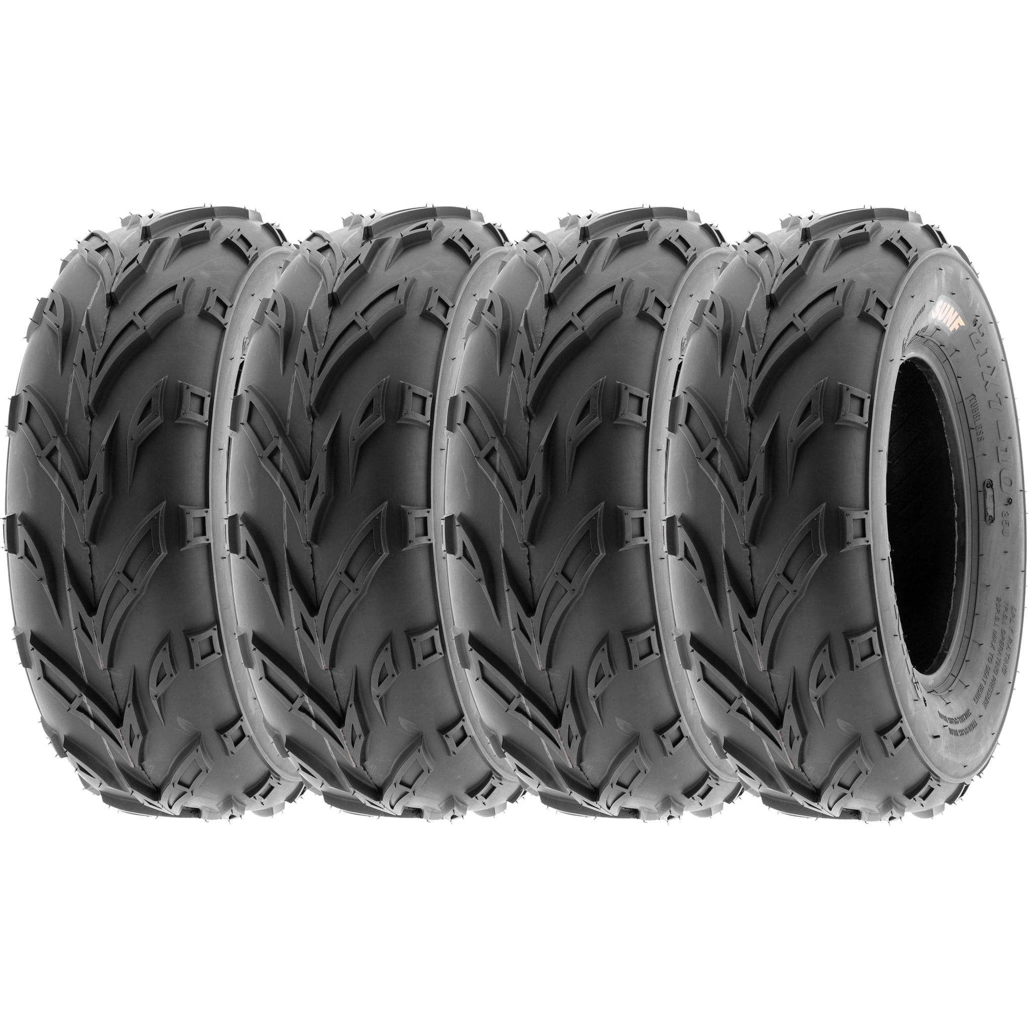 SunF All Terrain ATV UTV Quad Mini Bike Tires 145x70/6 6PR A004 (Set of ...