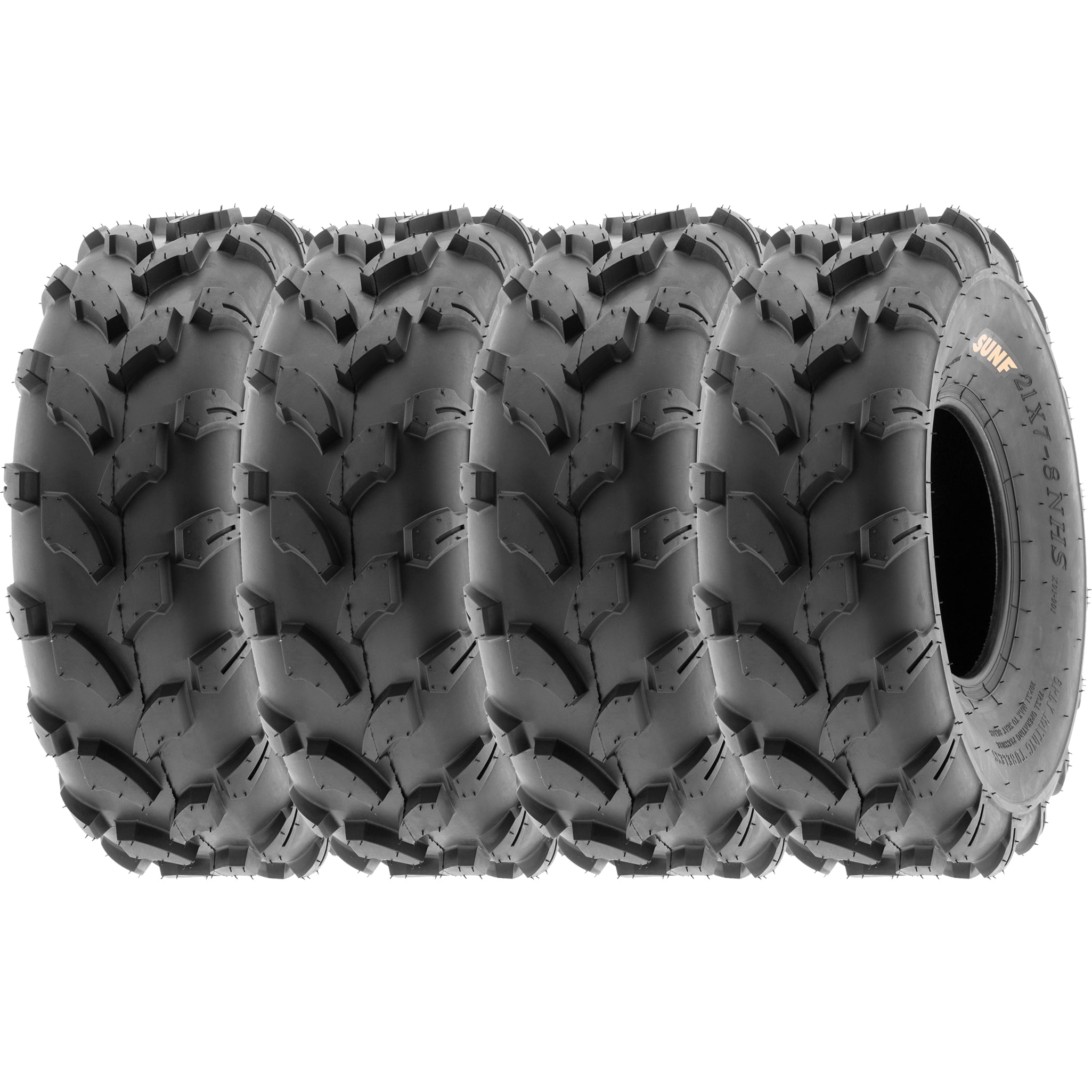 SunF All Terrain ATV UTV Quad Mini Bike Tires 18x7-8 6PR A003 (Set of 4 ...