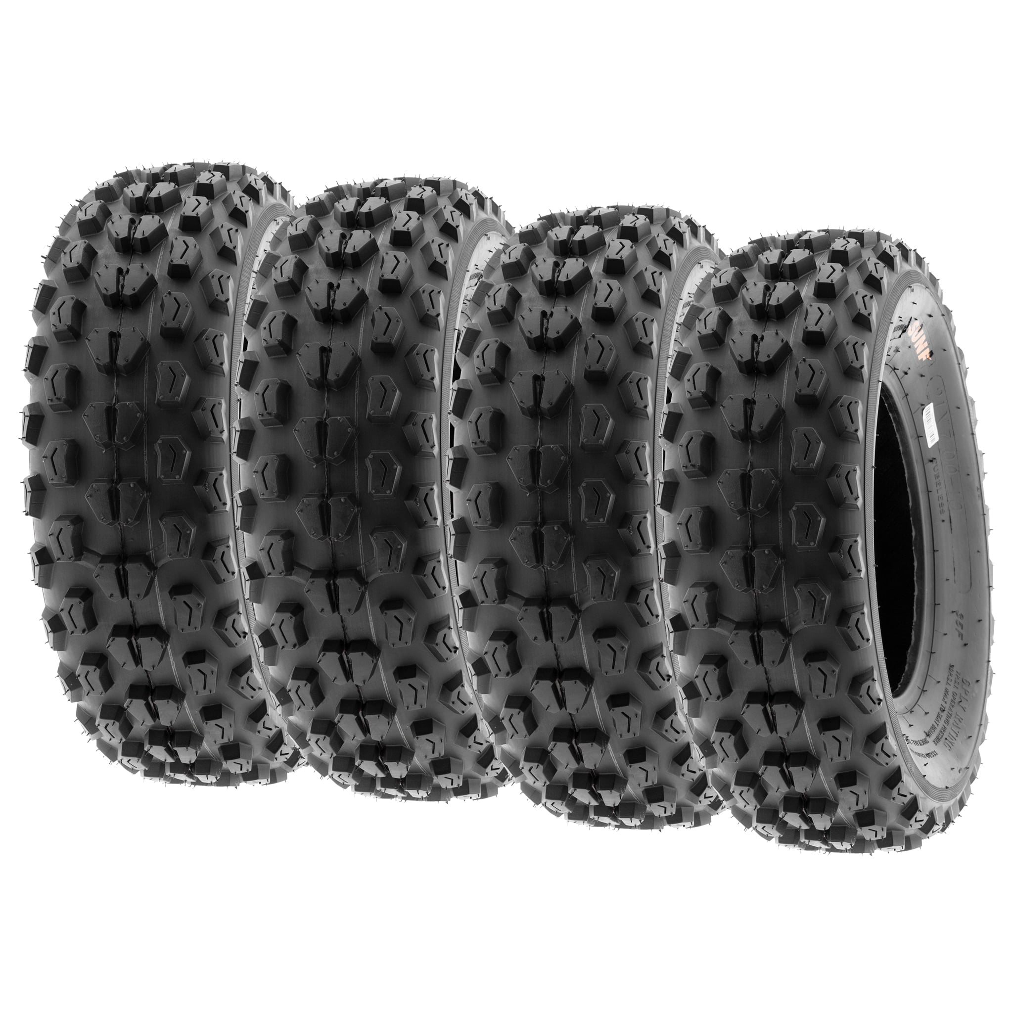 SunF All Terrain ATV UTV Quad Tires 21x7-10 21x7x10 6 PR A017 (Set of 4 ...