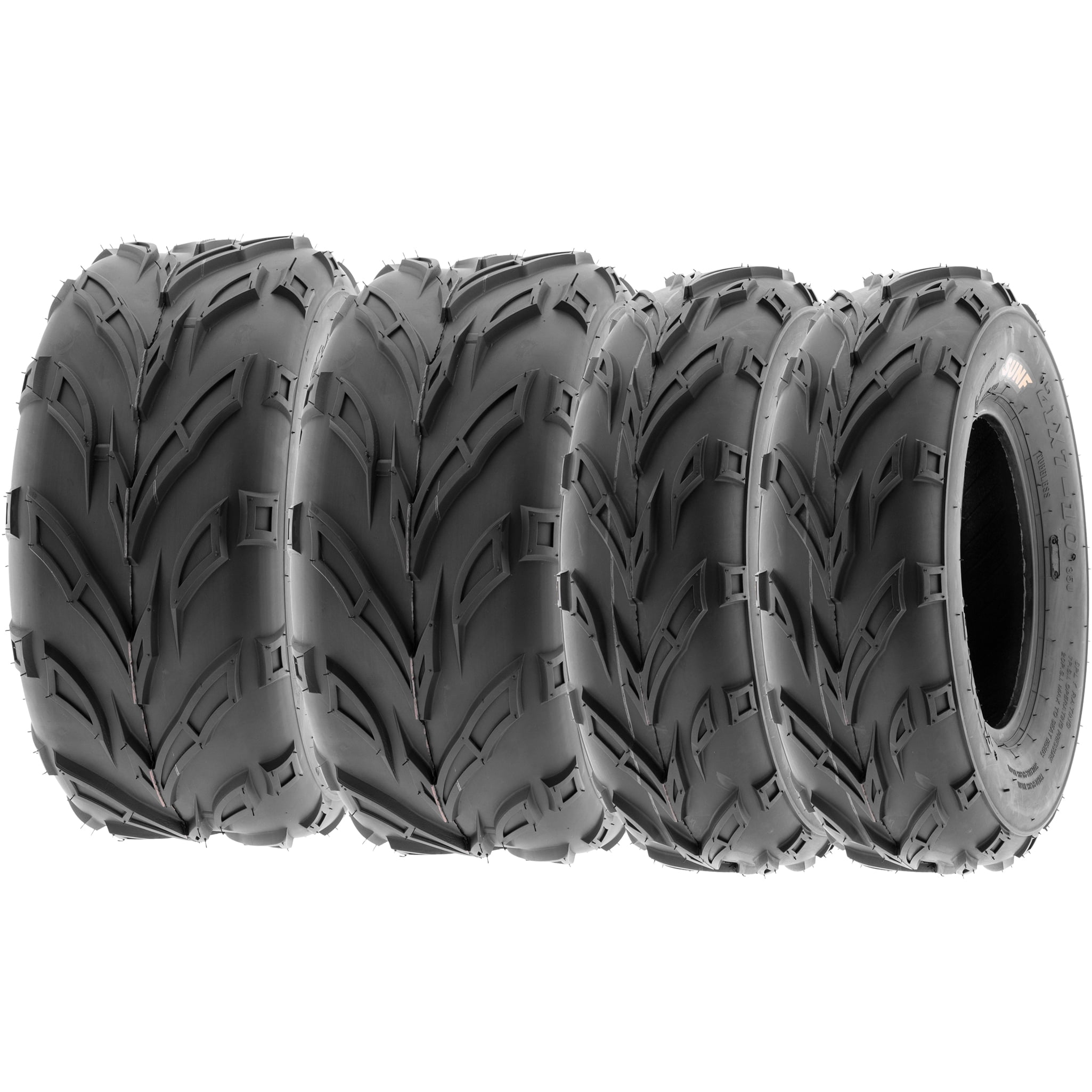 SunF All Terrain ATV UTV Quad Tires 21x7-10 & 22x10-10 6 PR A004 (Complete Full Set of 4 ...