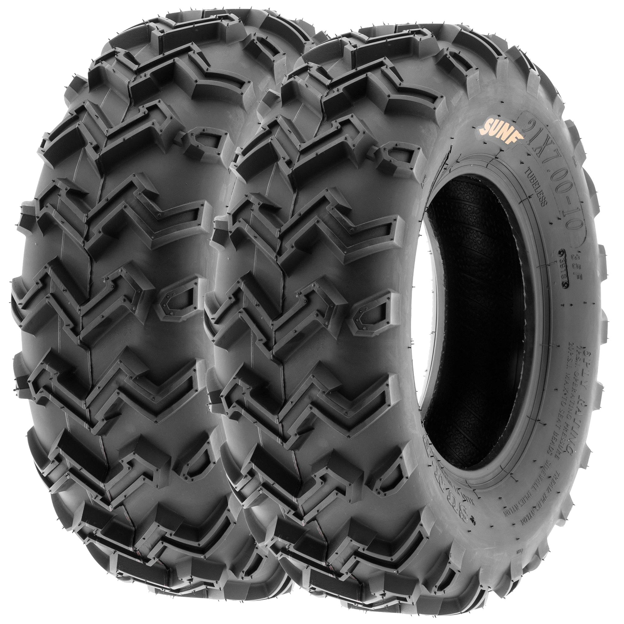 SunF A001 All-Terrain ATV UTV Tires 24x8-12, 6 PR, Zig-Zag Tread ...