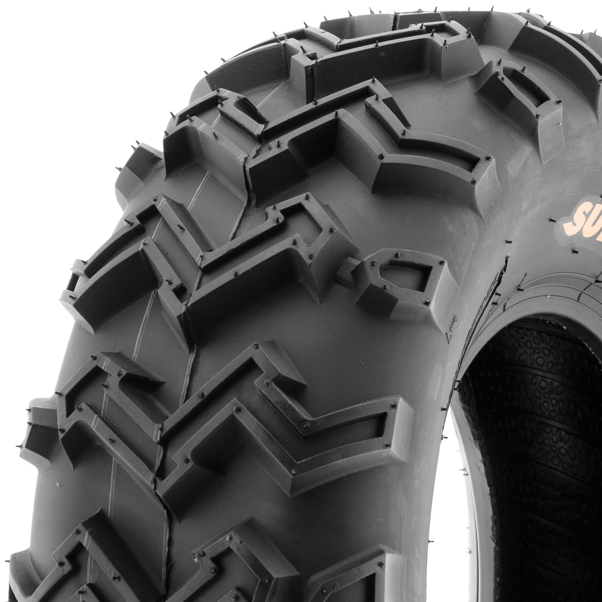 SunF 24x8-12 All-Terrain ATV UTV A001 Single Tire, 6 PR, Zig-Zag Tread ...