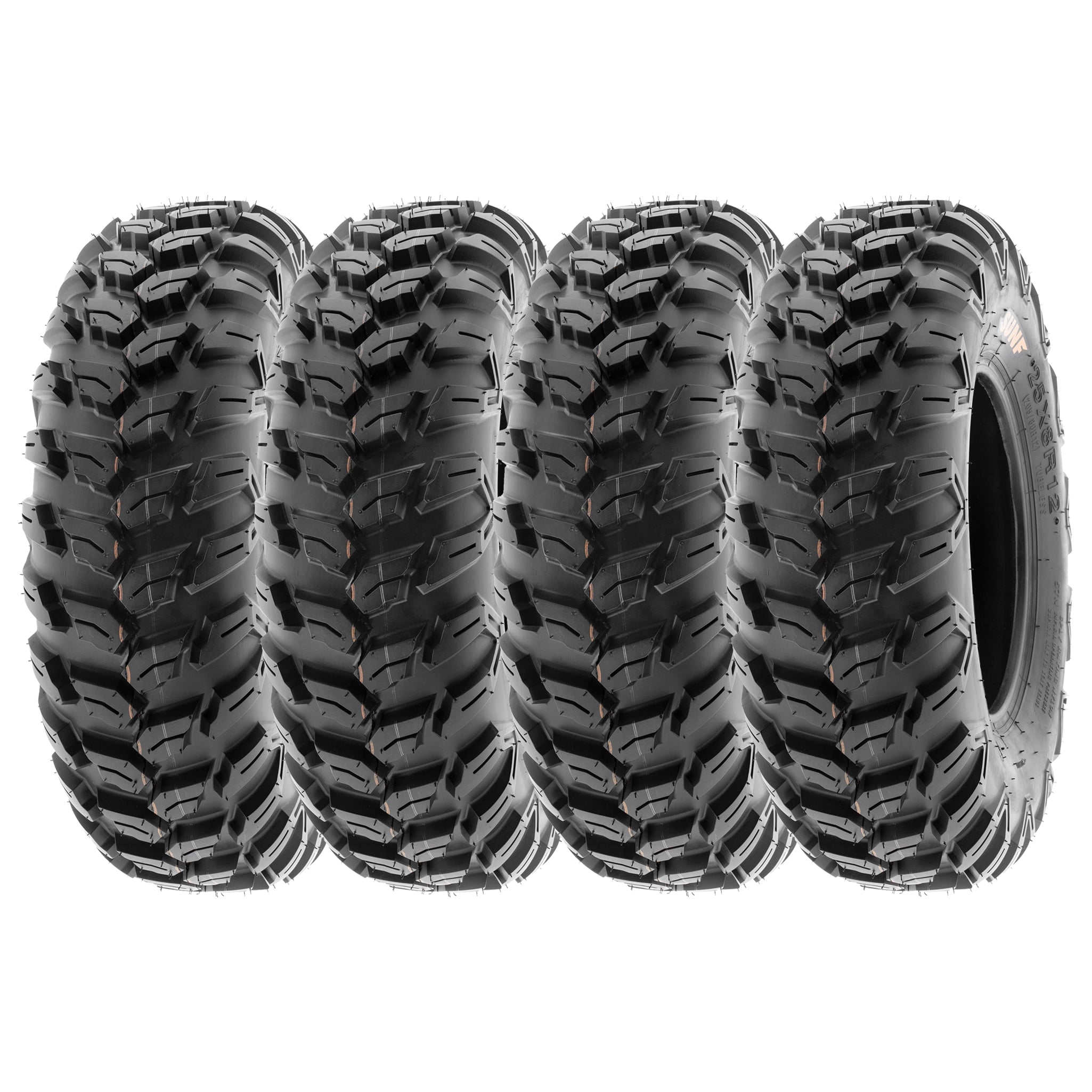 SunF All Terrain ATV UTV Quad Tires 25x8-12 6PR A043 (Set of 4 ) - Walmart.com