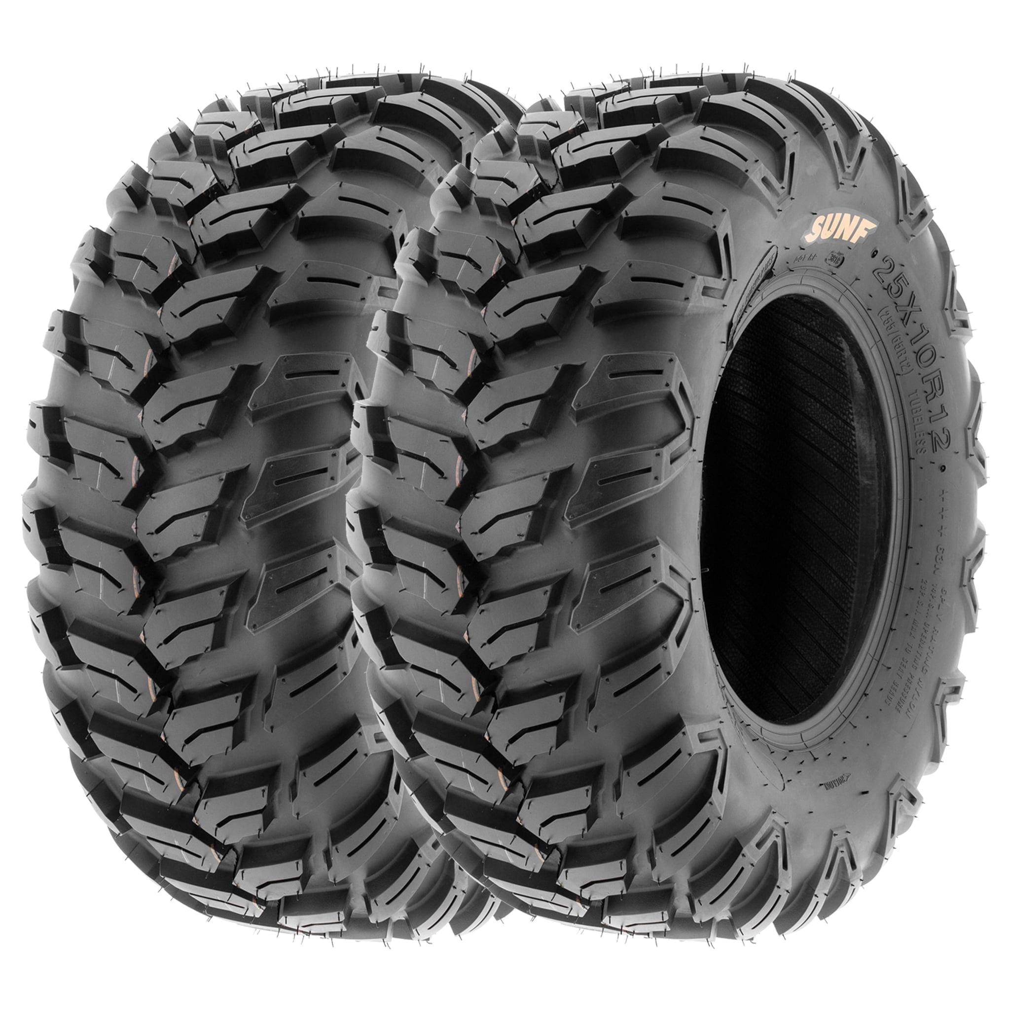 SunF All Terrain ATV UTV Quad Tires 26x9R14 26x9x14 6 PR A043 (Pair of ...