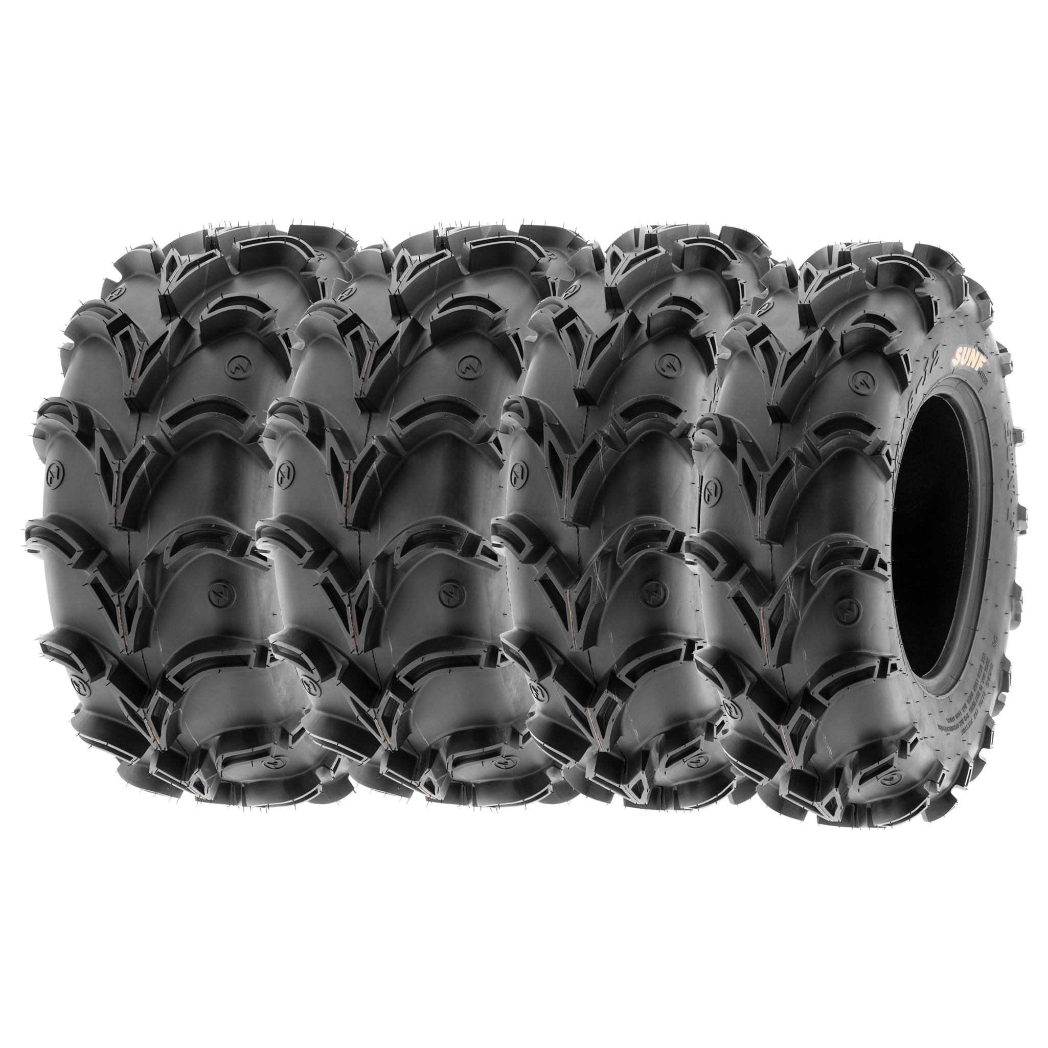 SunF Quad Tires, Complete Set of ATV UTV Sports Tires 28x10-12 & 28x12 ...