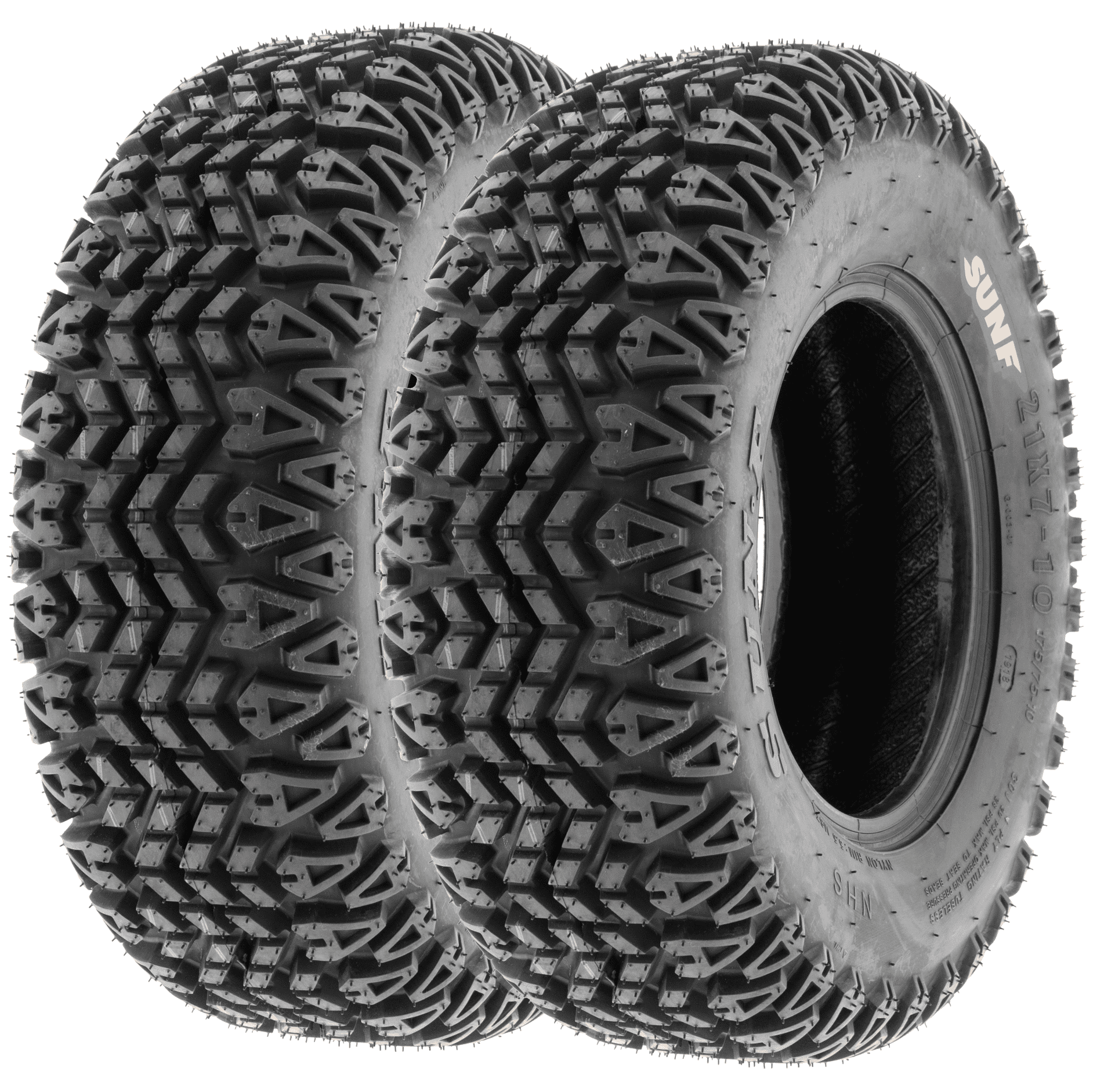 SUNF Golf Cart, Lawn Mower, ATV Tires, 22x11-8, 4 Ply, All Terrain ...
