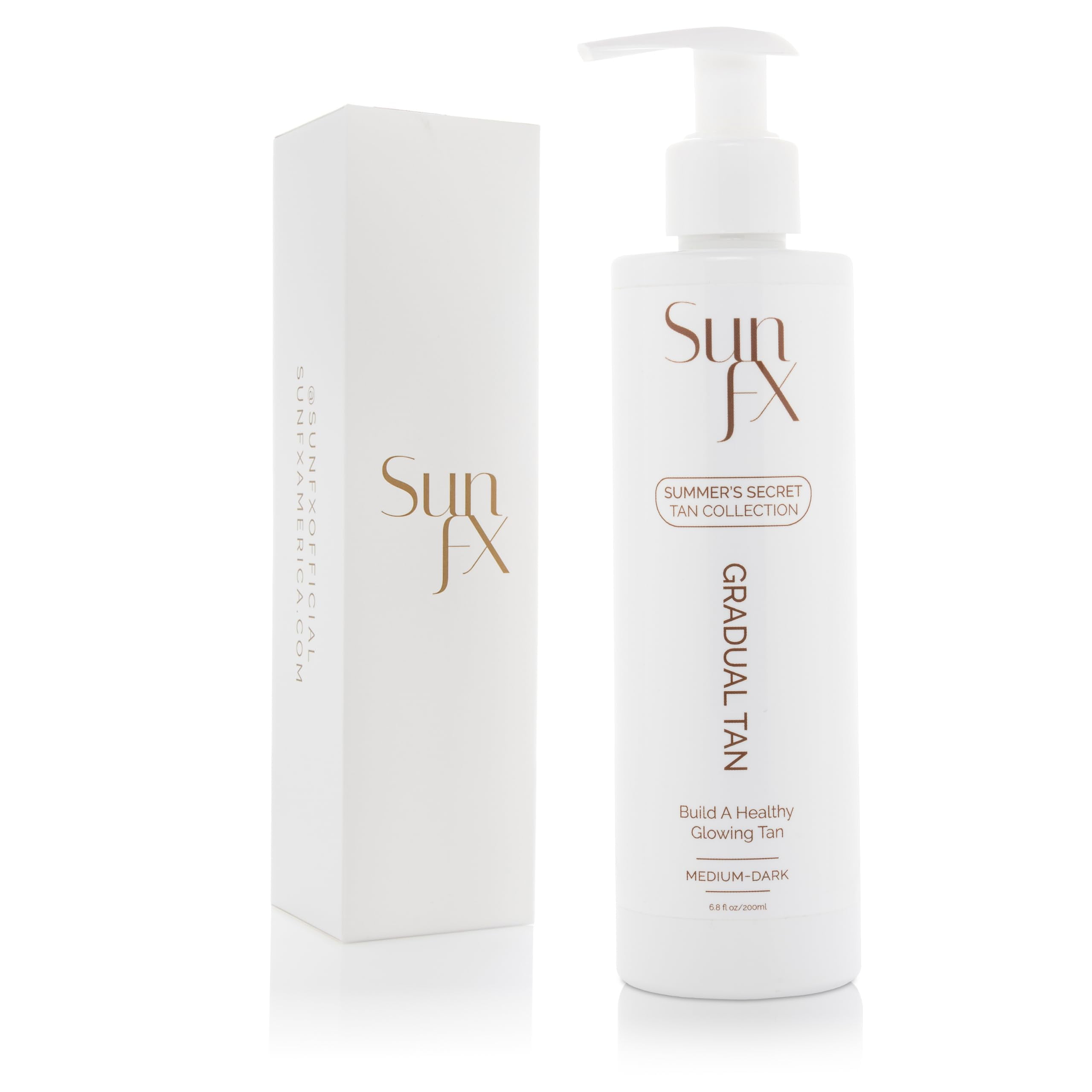 SunFX Gradual Tan Body Lotion HYZ01 Self Tanner | Tan Extender Moisturizer No Odor | Build your ...