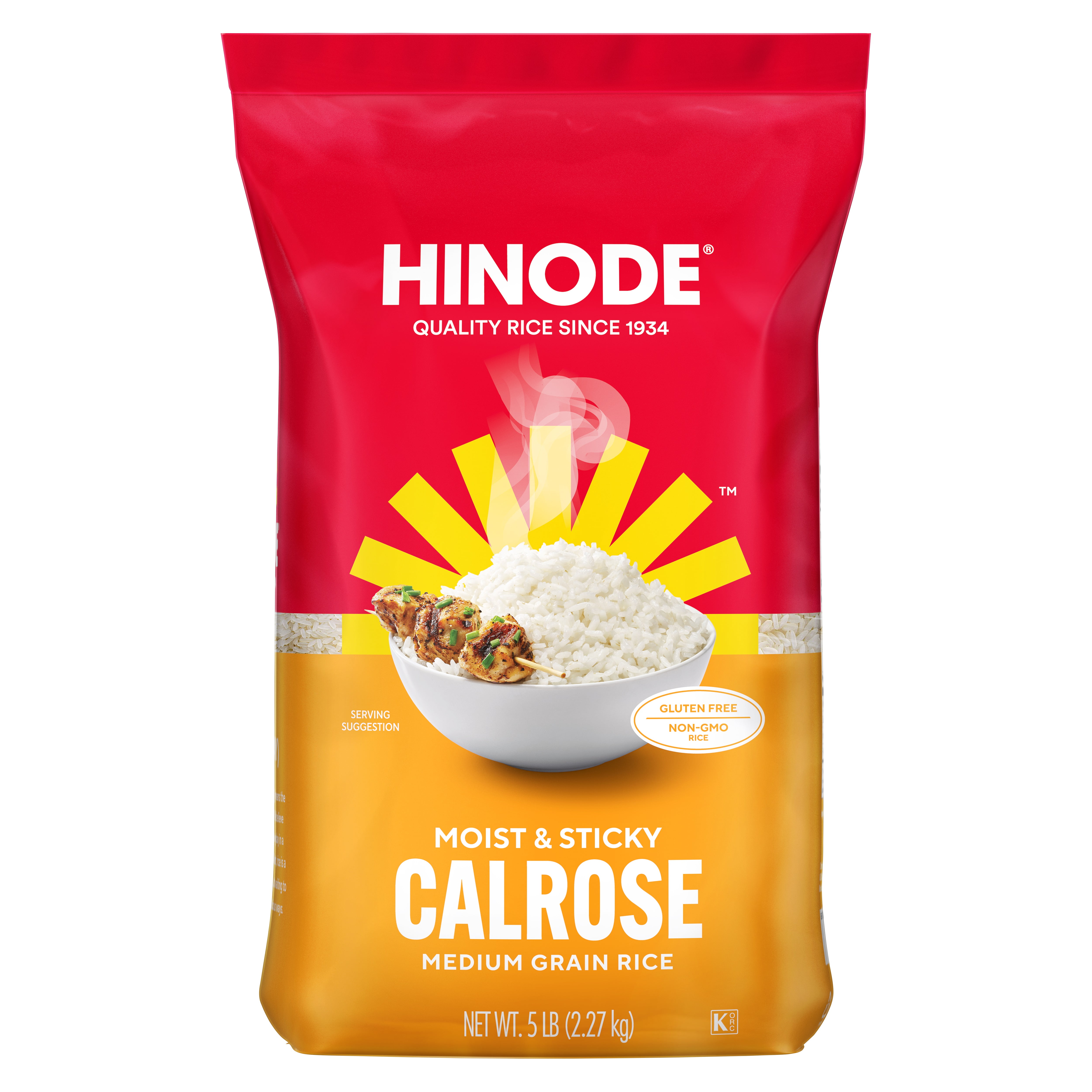 SunFoods Hinode Calrose Rice 5 lb White Medium Grain Rice Premium ...