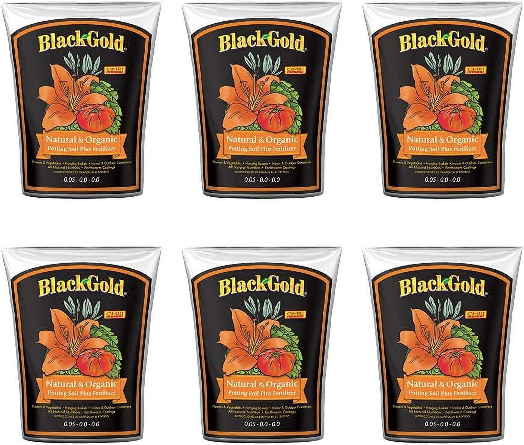 SunGro SUGRBG2 Black Gold Natural & Organic Potting Soil Bag plus ...