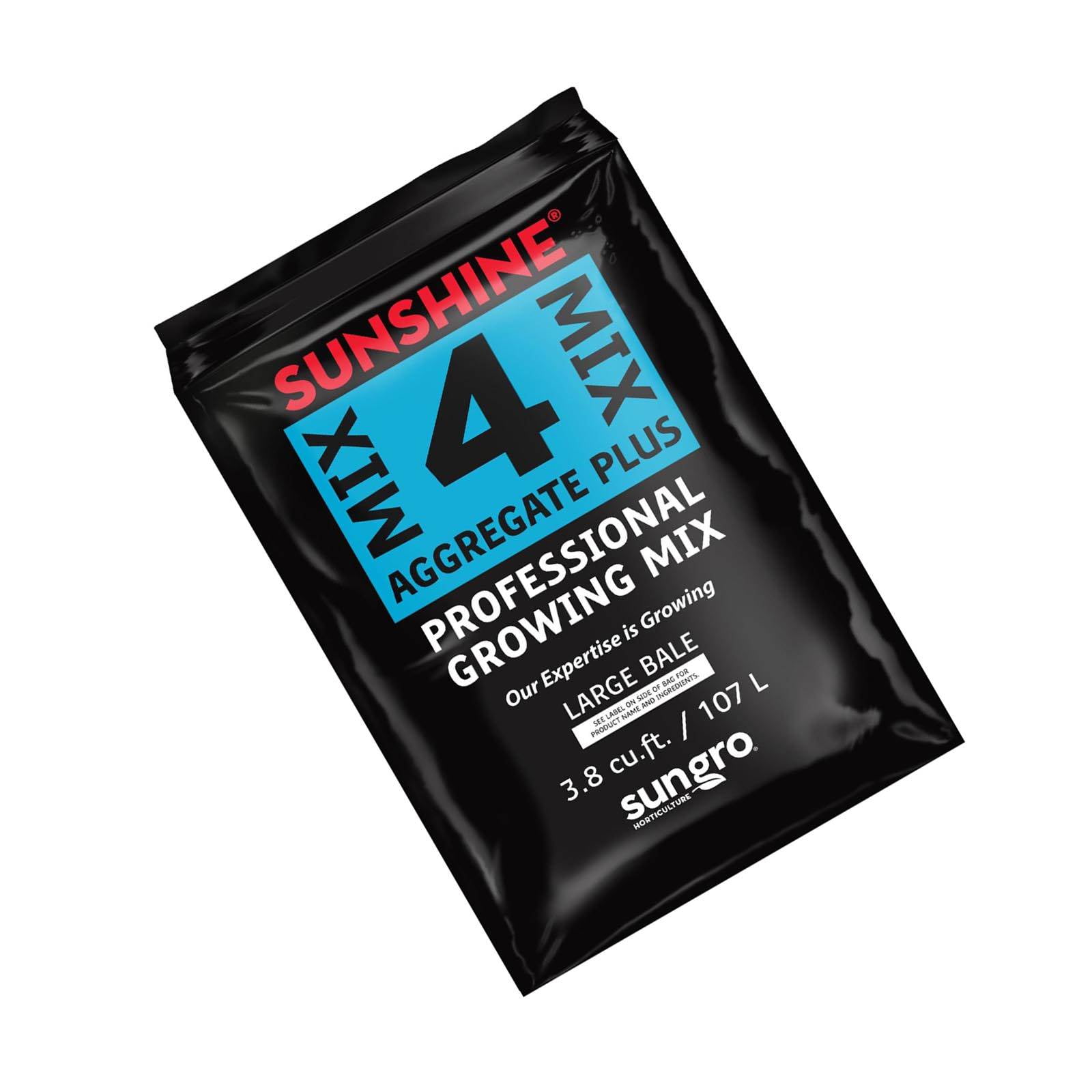 SunGro SUGRMIX4 Sunshine Mix #4 Compressed Professional Growing Mix, 3. ...