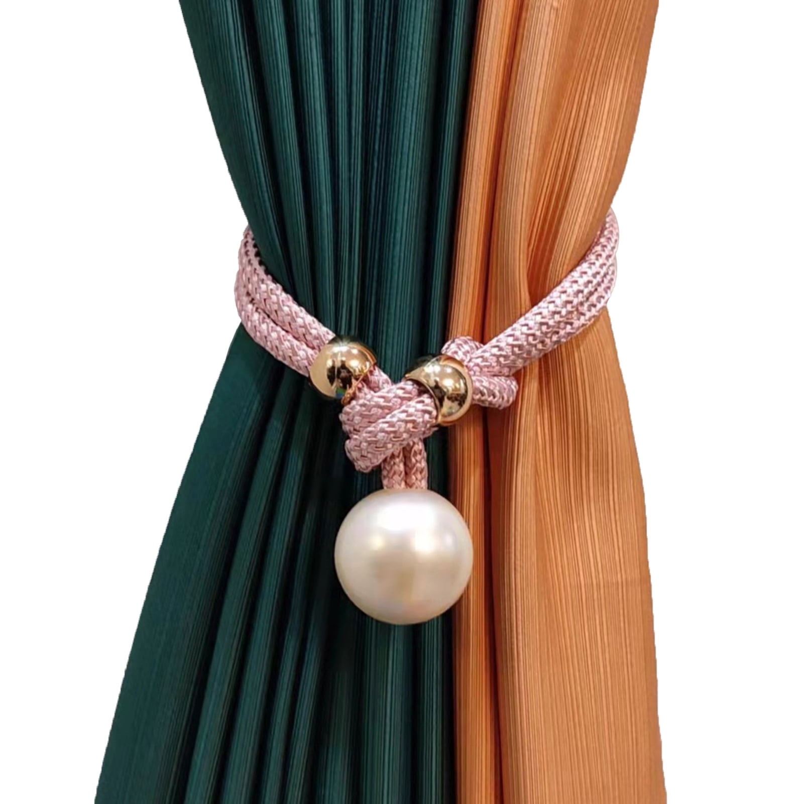 SunHLX 2Pcs Curtain Strap Luxurious Magnetic Closure Adjustable Window ...