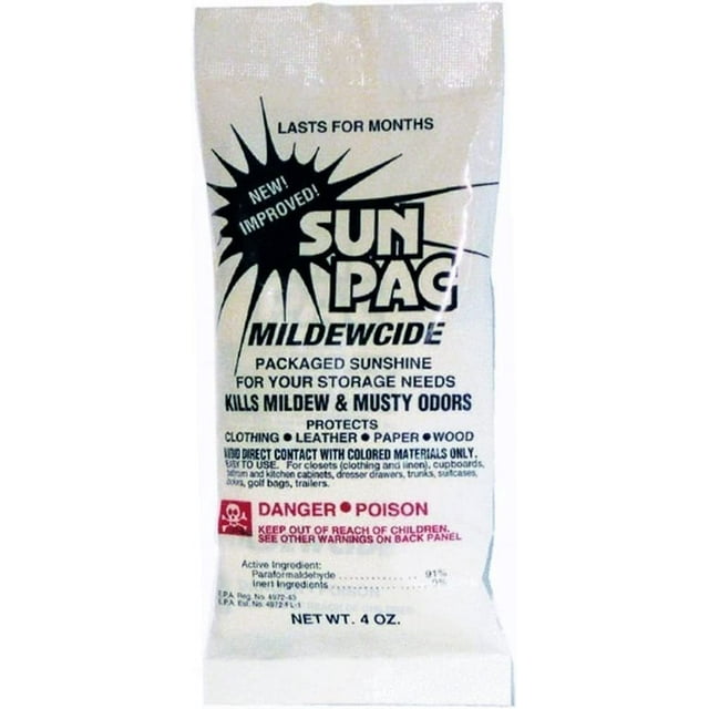 SunPac Mildewcide 10 Packs - Instant Mold and Mildew Remover, Musty Odor Eliminator, Household ...