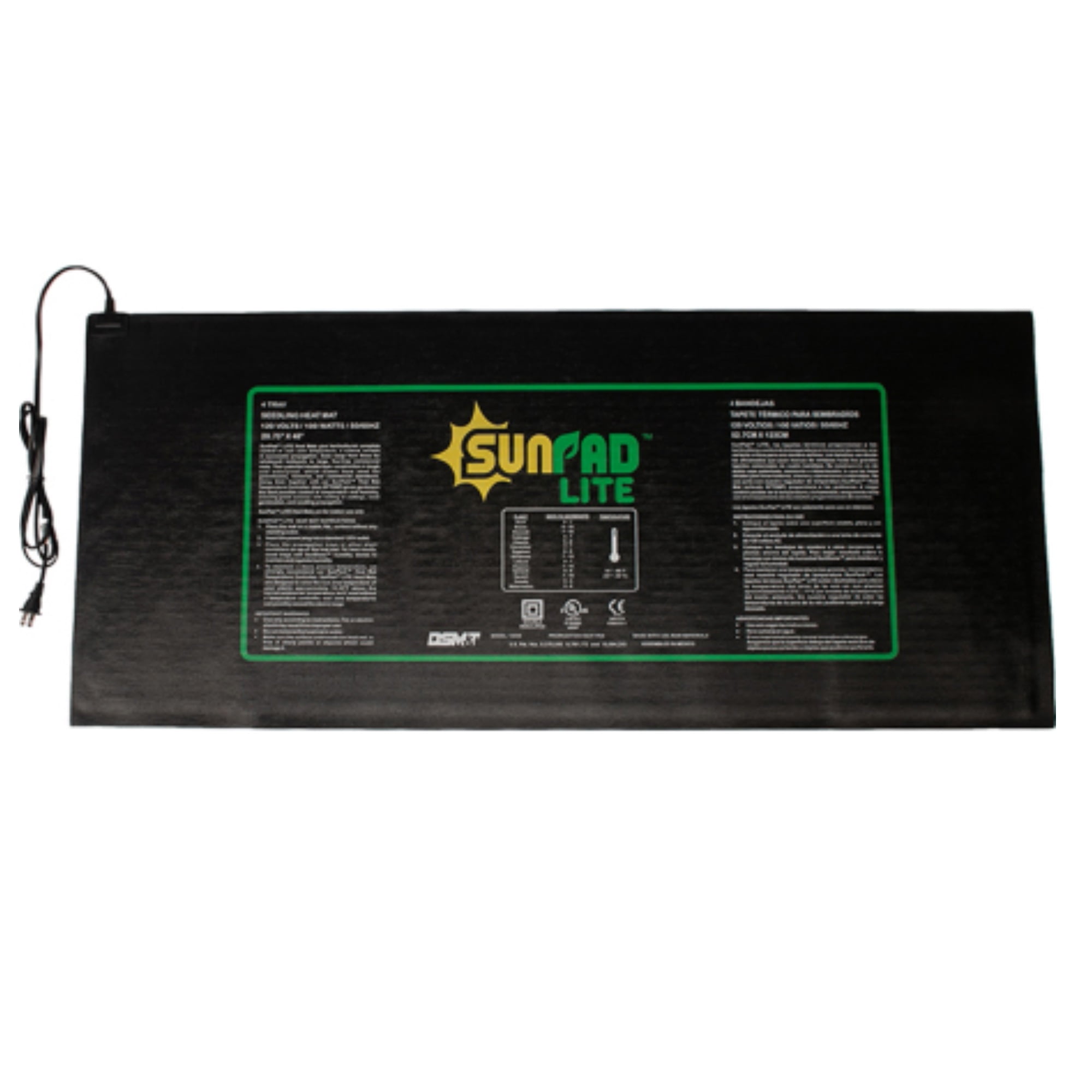 SunPad Lite 100W Propagation Heating Mat for Seeds, 20.75" x 48 ...