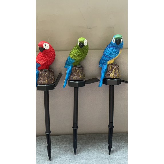 SunParrot Solar Garden Lights with Parrot Design - Waterproof LED ...