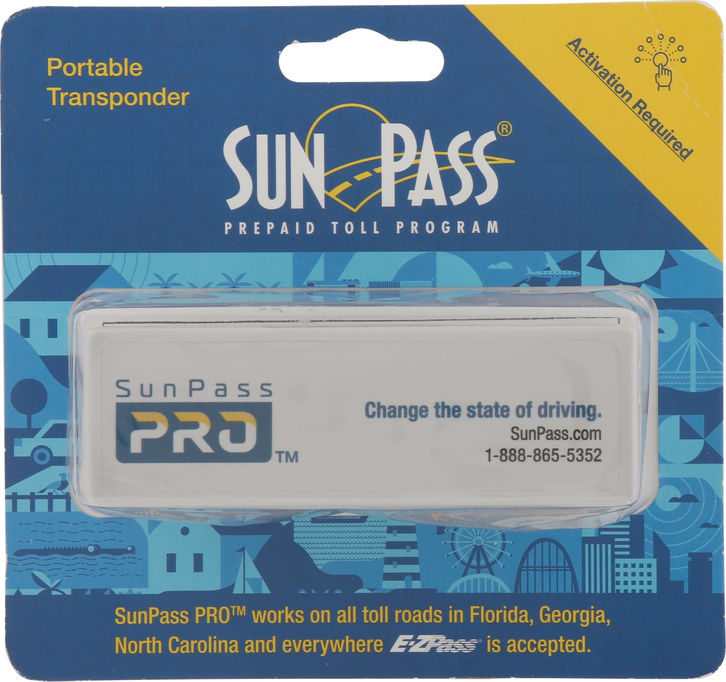 SunPass Pro Mobile Device Portable Prepaid Toll Transponder 1 ea ...